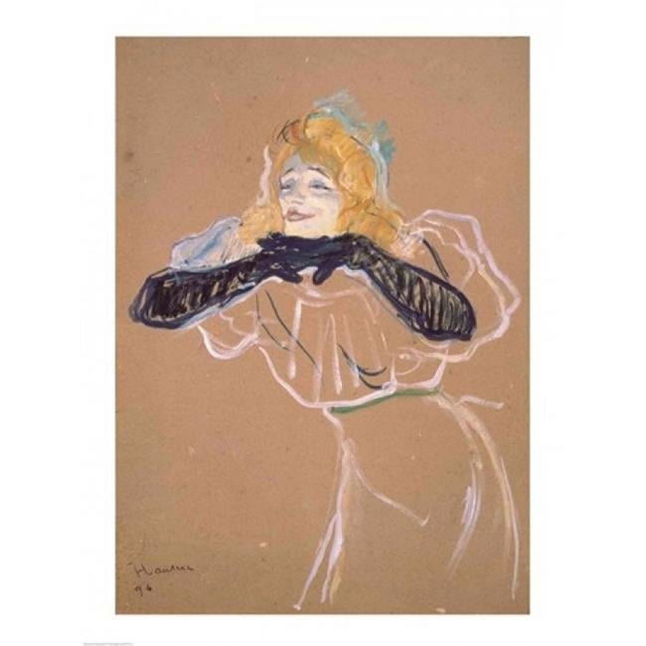 Yvette Guilbert Poster Print by Henri De Toulouse-Lautrec - 24 x 36 in ...