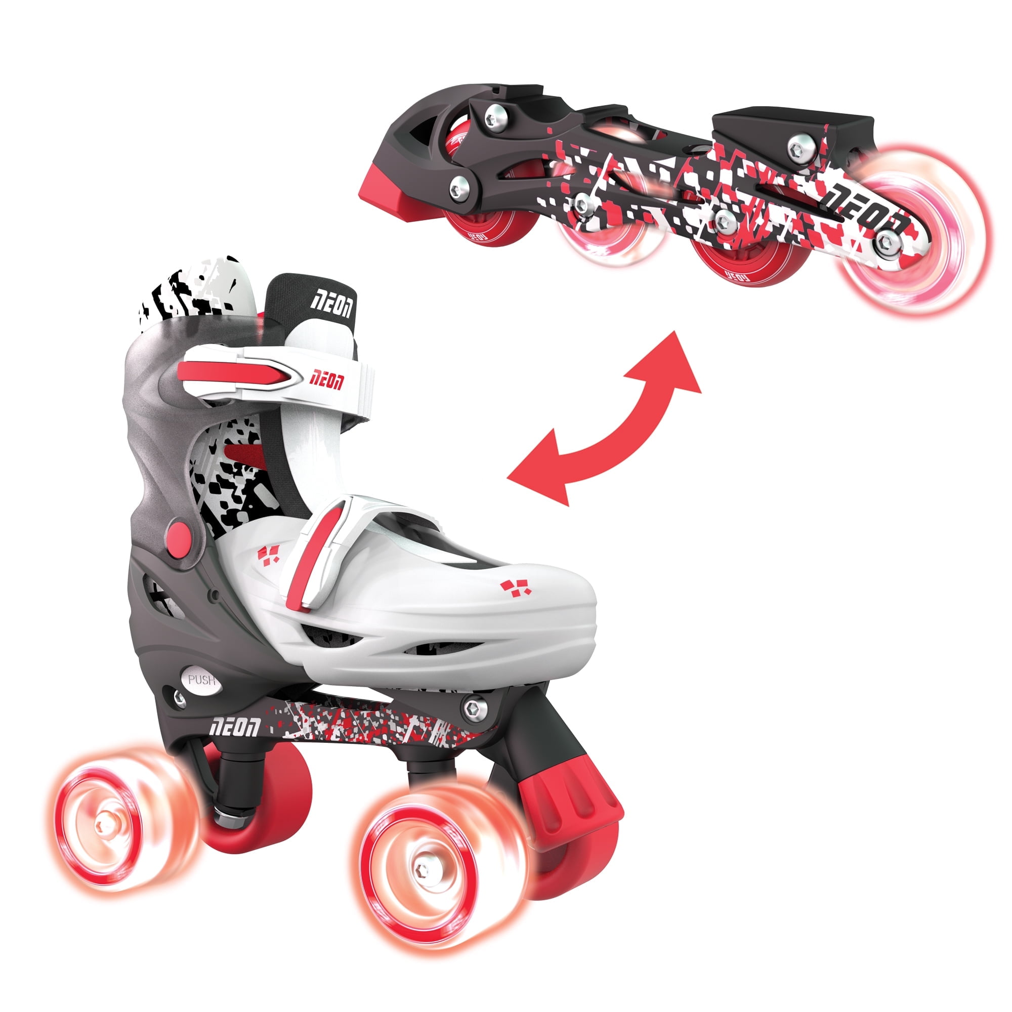 Free Shipping! Yvolution 2in1 Roller Skate Inline and Quad, Girls and ...