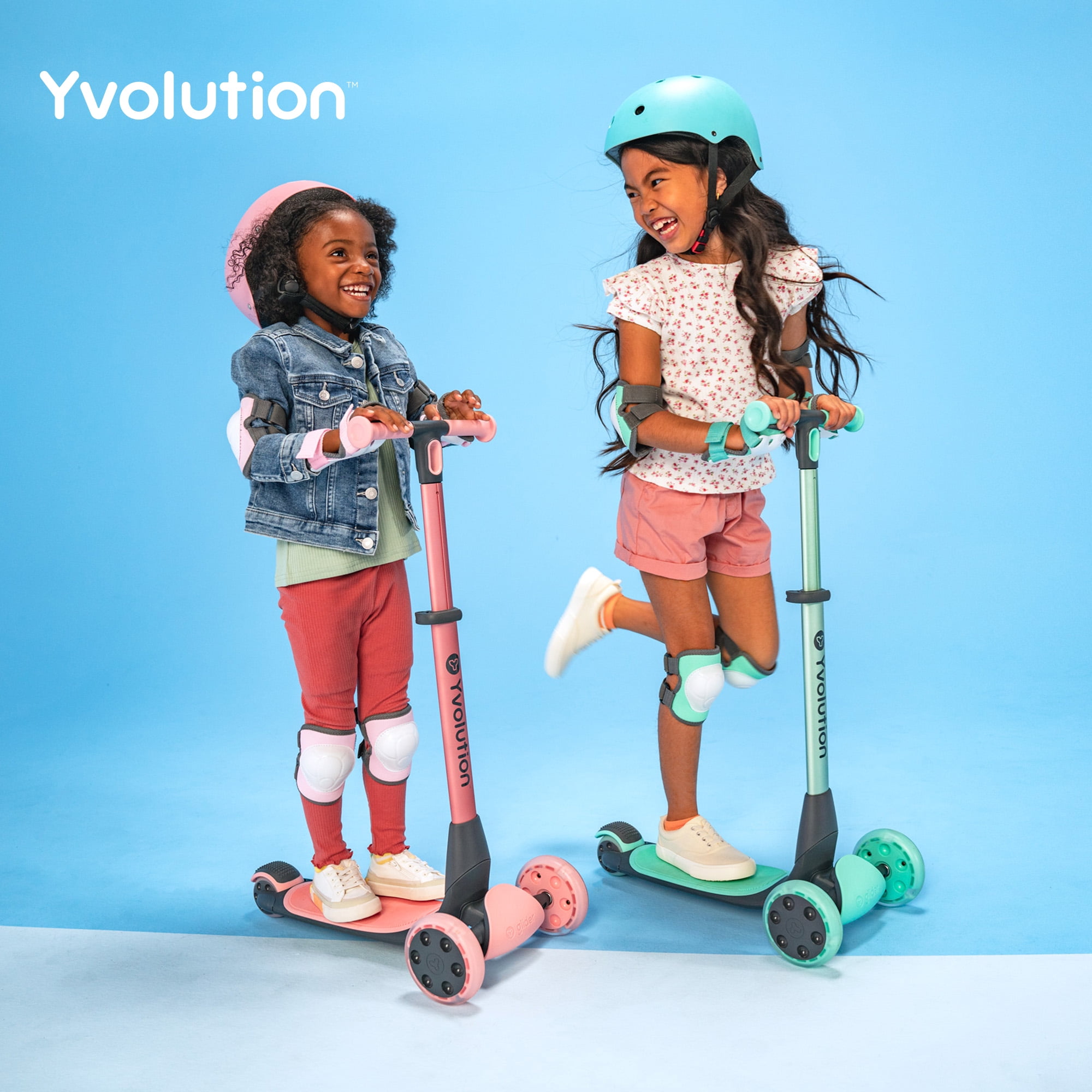 Yvolution Nua Glider 3-Wheel Scooter for Kids - Lean-to-Steer Design ...