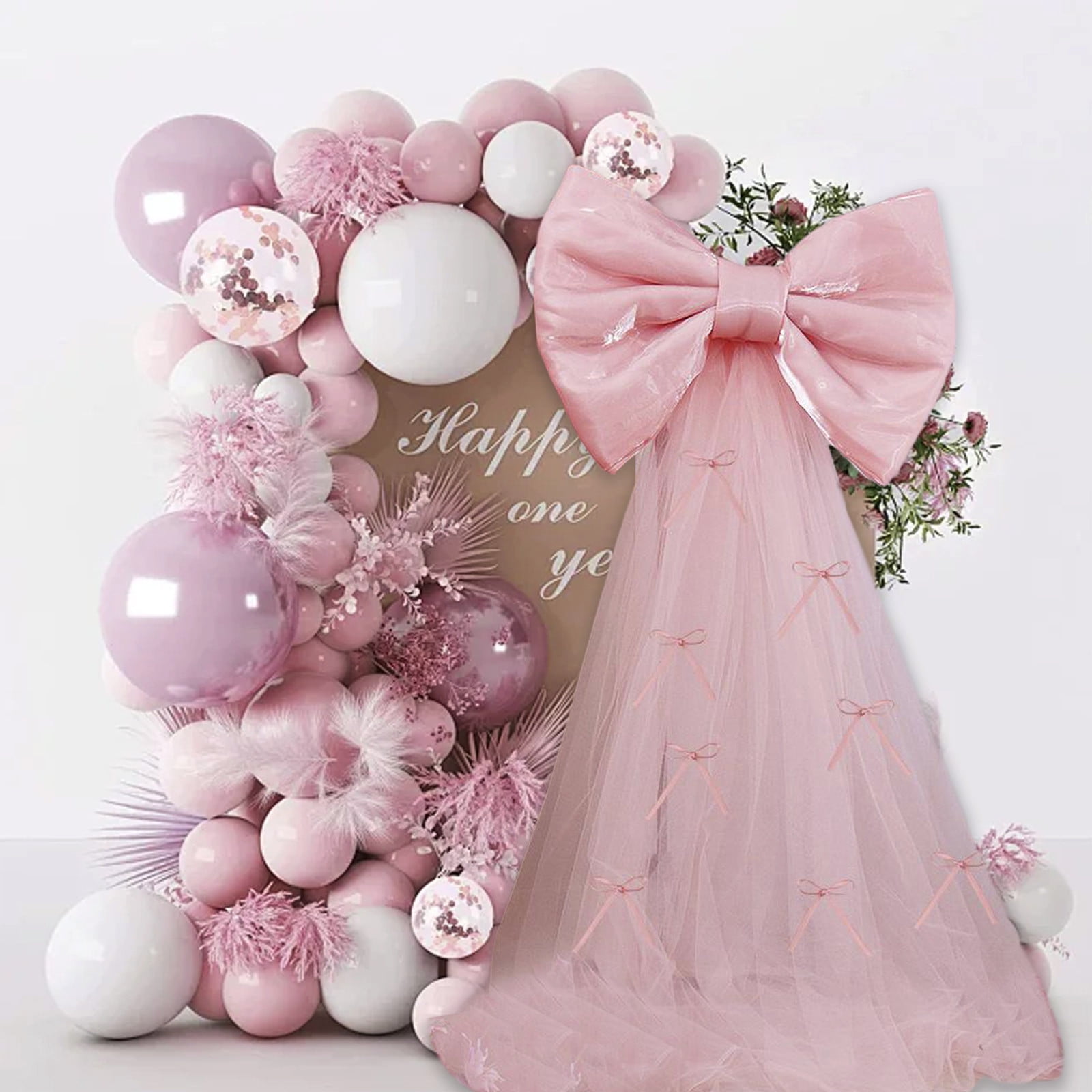 Ywbawe Large Bow Decorations, Party Wedding Bow, 20 Inch Big Bow with ...