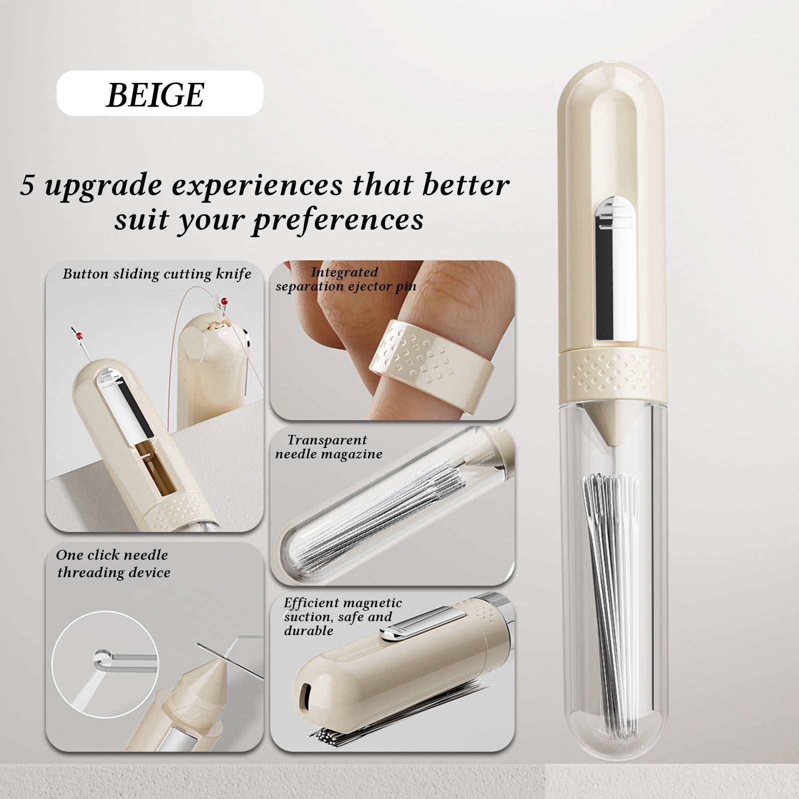 Ywbawe Portable Needle Threader Sewing Aid Tool for Hand Sewing Mending ...