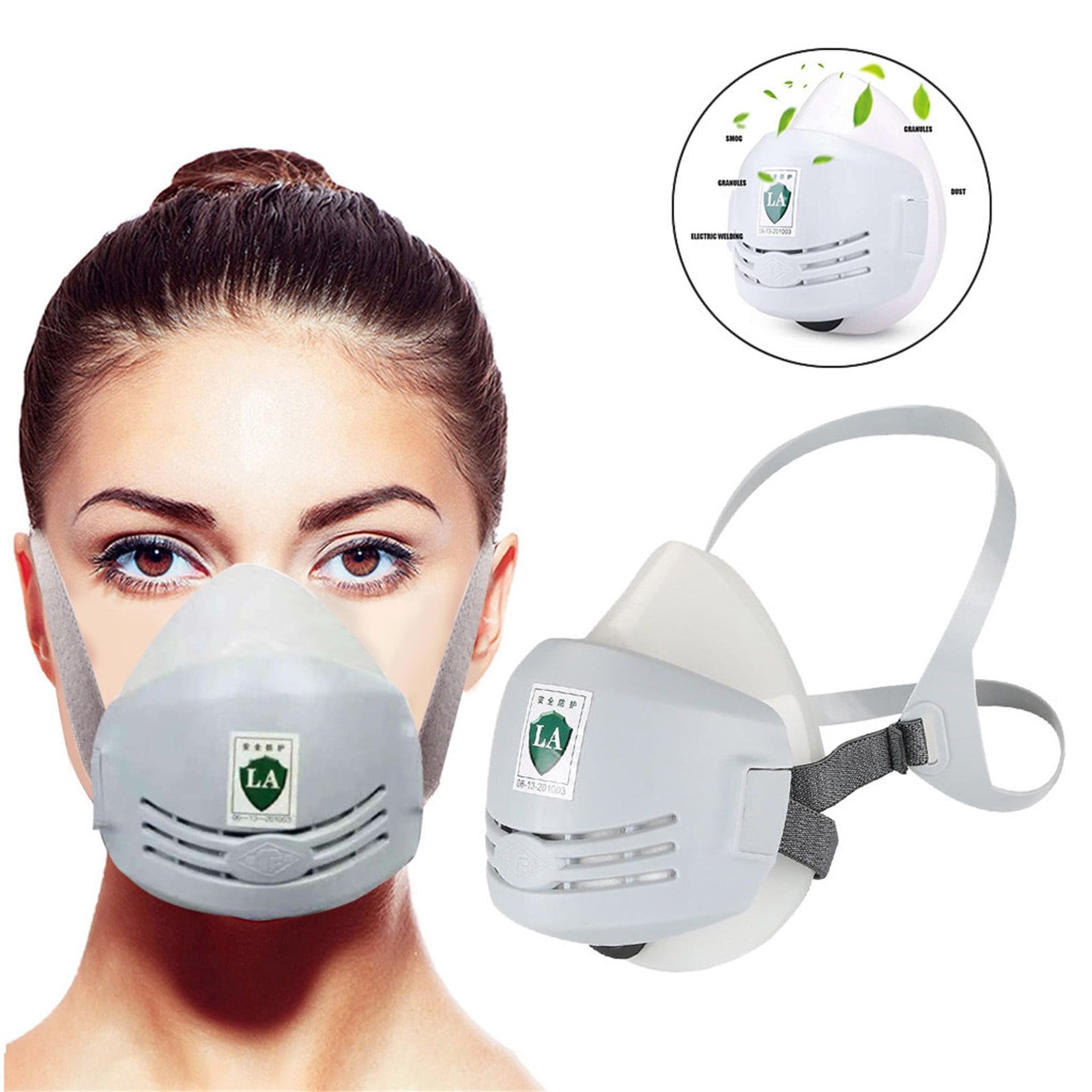 Ywbawe Reusable Face Gas Mask Cover, Protective Paint Face Cover for ...