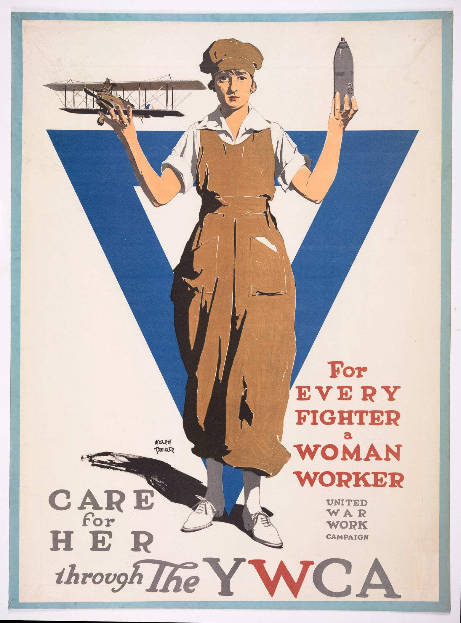 Ywca Woman Worker War Propaganda Glossy Poster Picture Photo Print ...