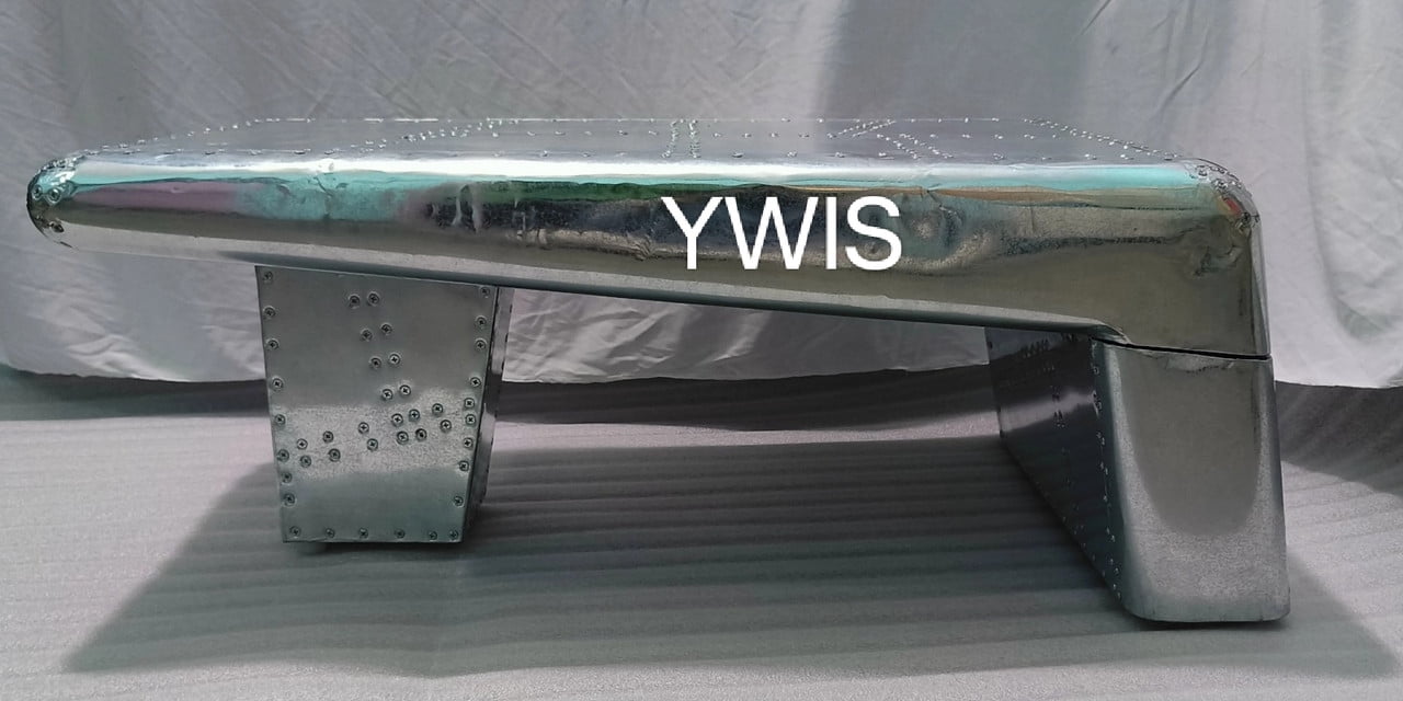 Ywis Handcrafted Airman style Coffee Table Aluminium Vintage Aircraft ...