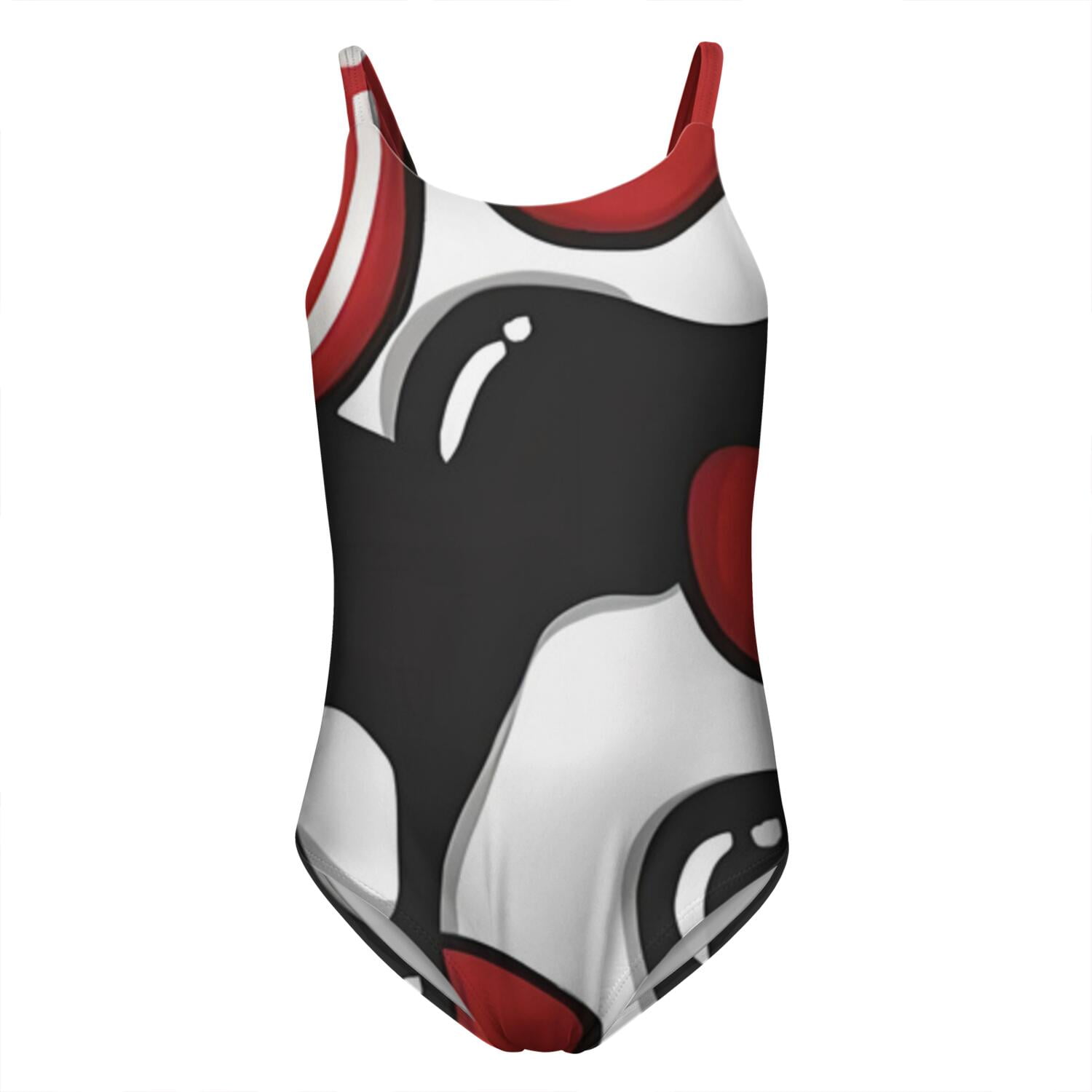 Ywlednm Girls' Black & Red Sport One Piece Swimsuits for Swimming Pool ...