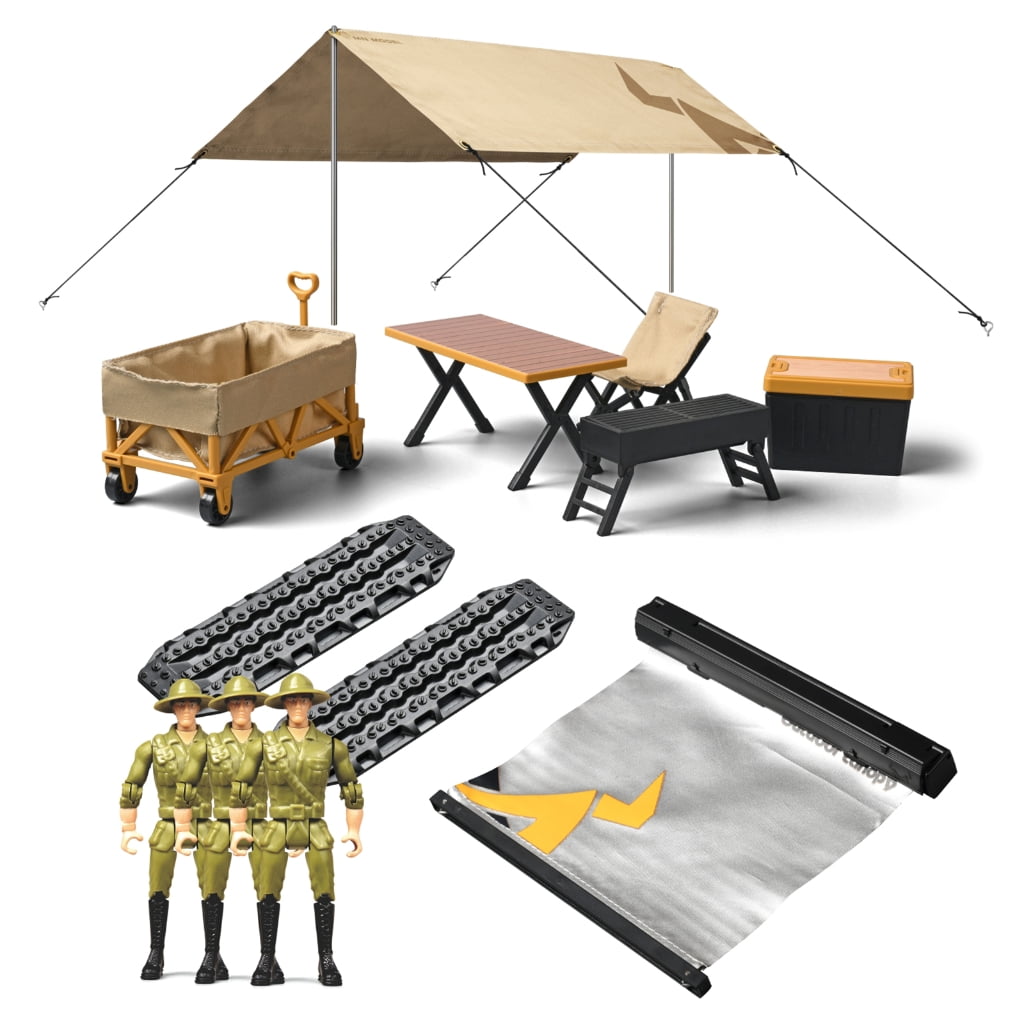 Ywmsfl 1/12 Remote Control Car Go Camping Playset Outdoor Trailer Tent ...