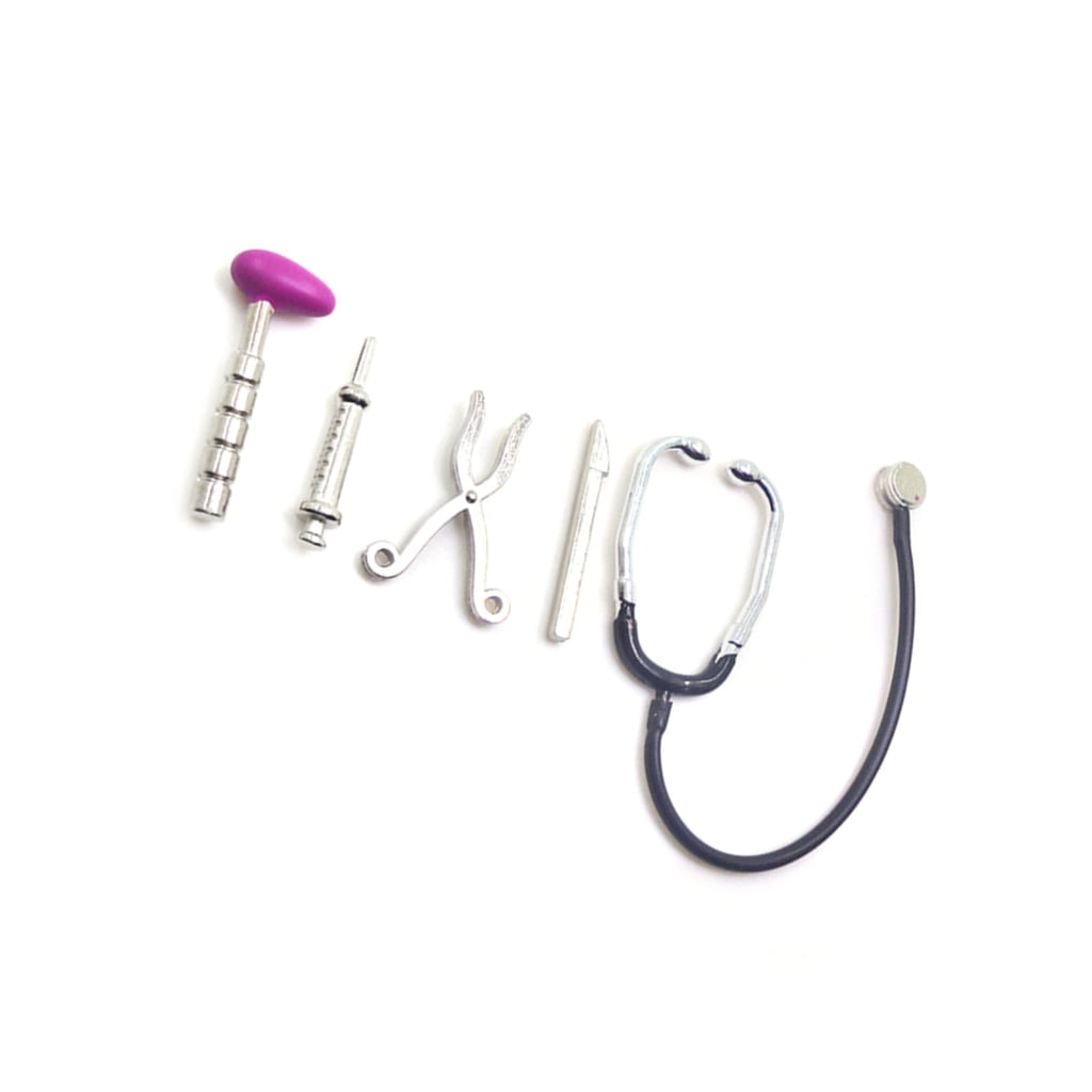 Ywmsfl 1/12 Scale Mini Doctor Tools for Realistic Doll Clinic Pretend ...