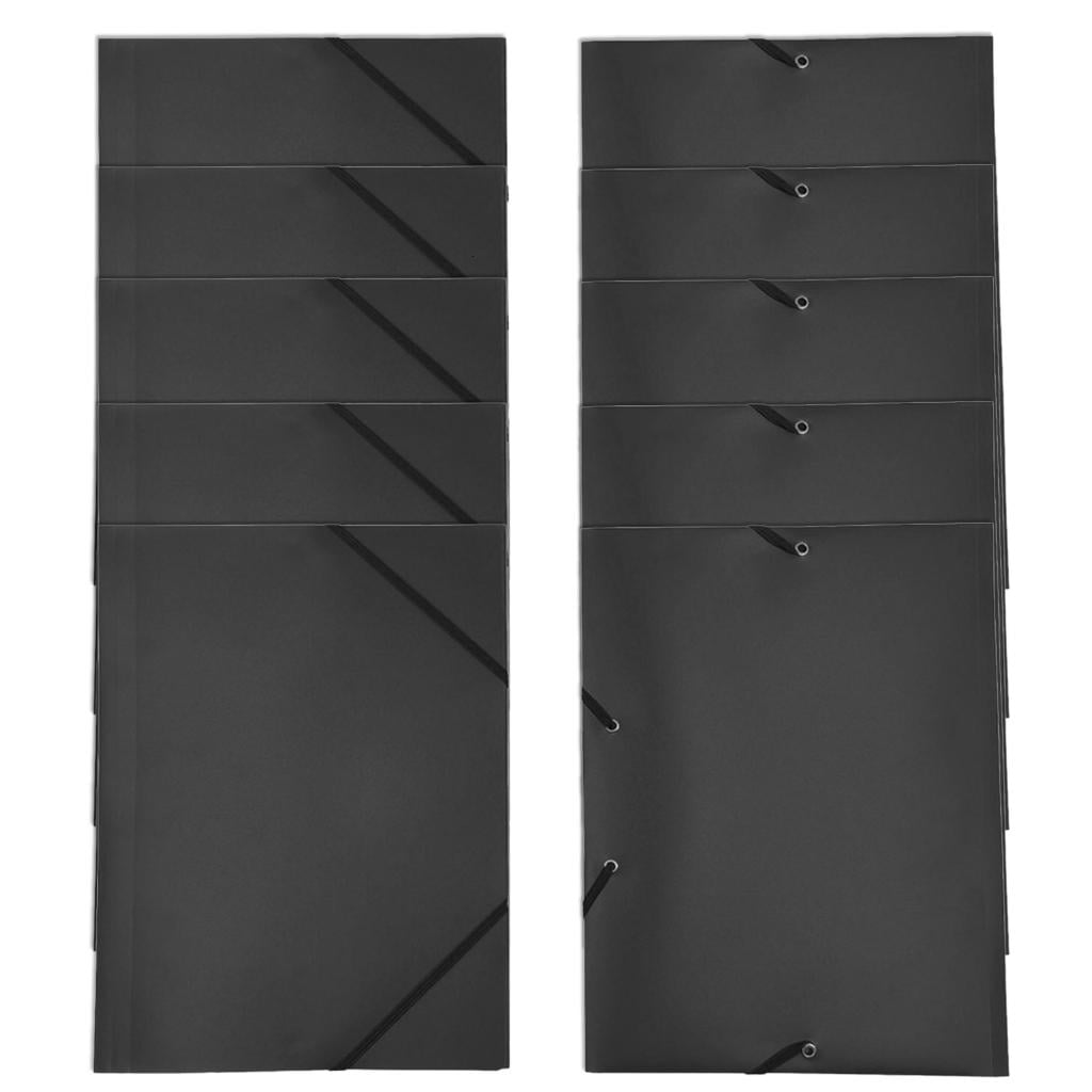 Ywmsfl 10 Pcs A4 Document Folder File Folder with Elastic Band ...