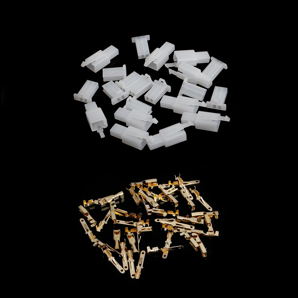 Ywmsfl 10 Sets 2.8mm 2 Pin Electrical Wire Connector Male Female Plug ...