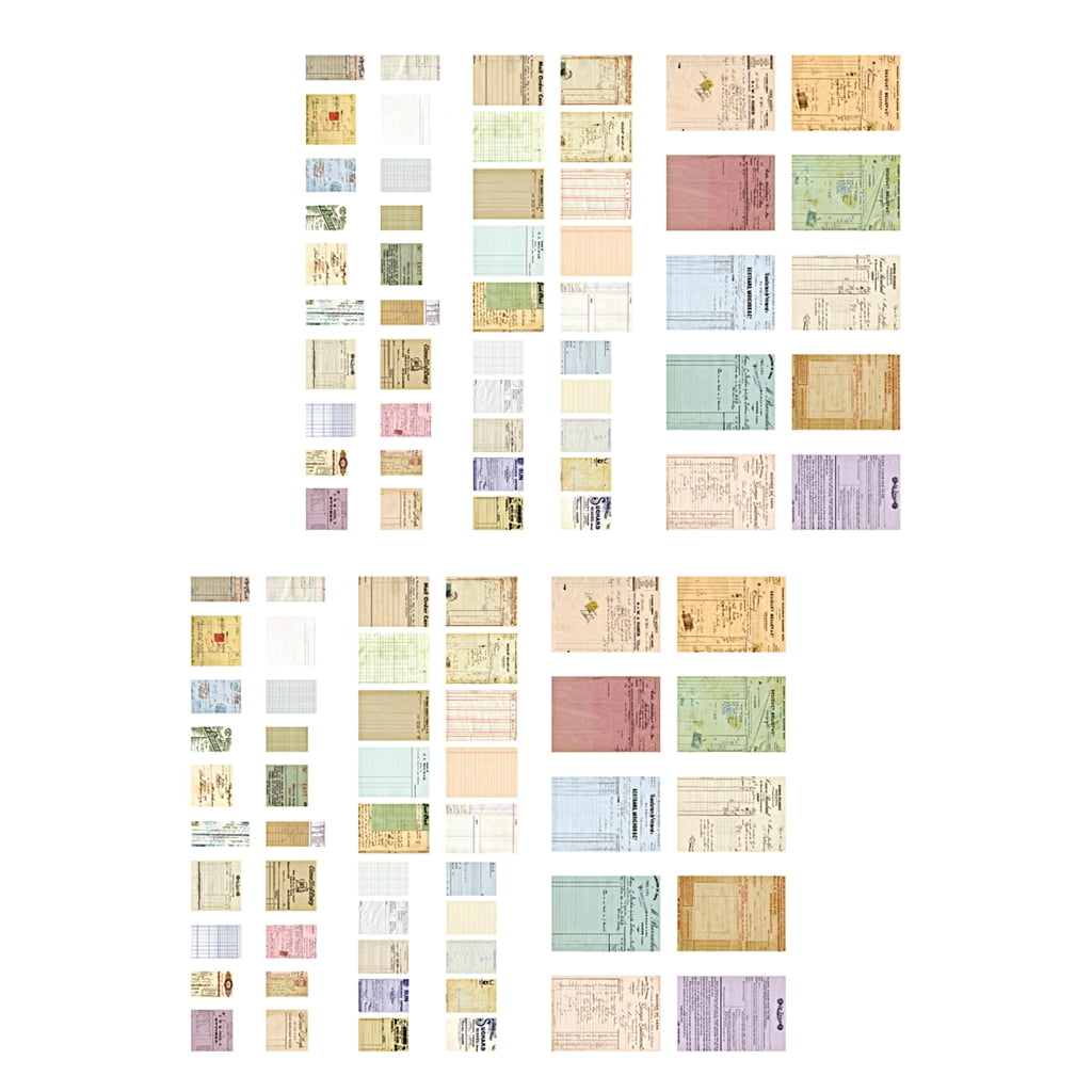Ywmsfl 100Sheets Antique Decorative Paper Scrapbooking Decoration ...