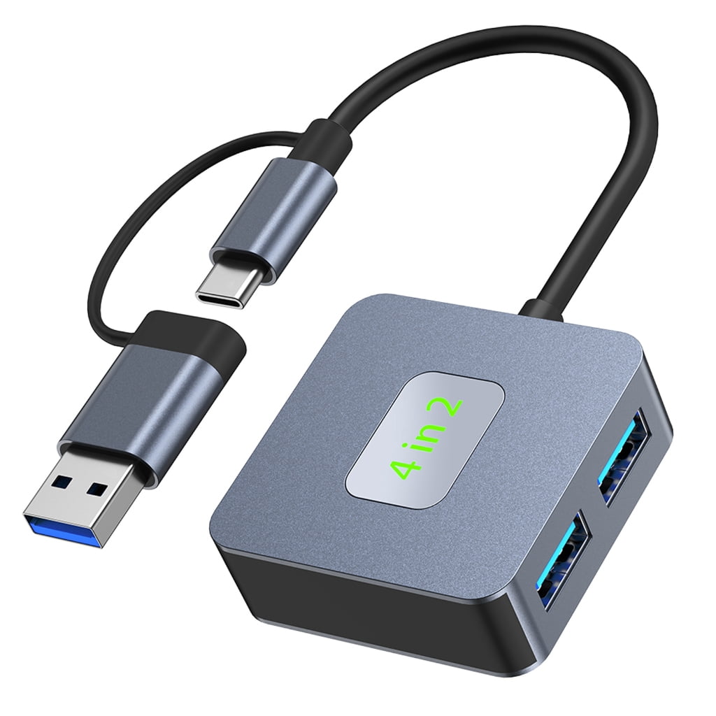 Ywmsfl 10Gbps USB C+USB to 4 Port USB 3.2 Hub Charging Port High Speed ...