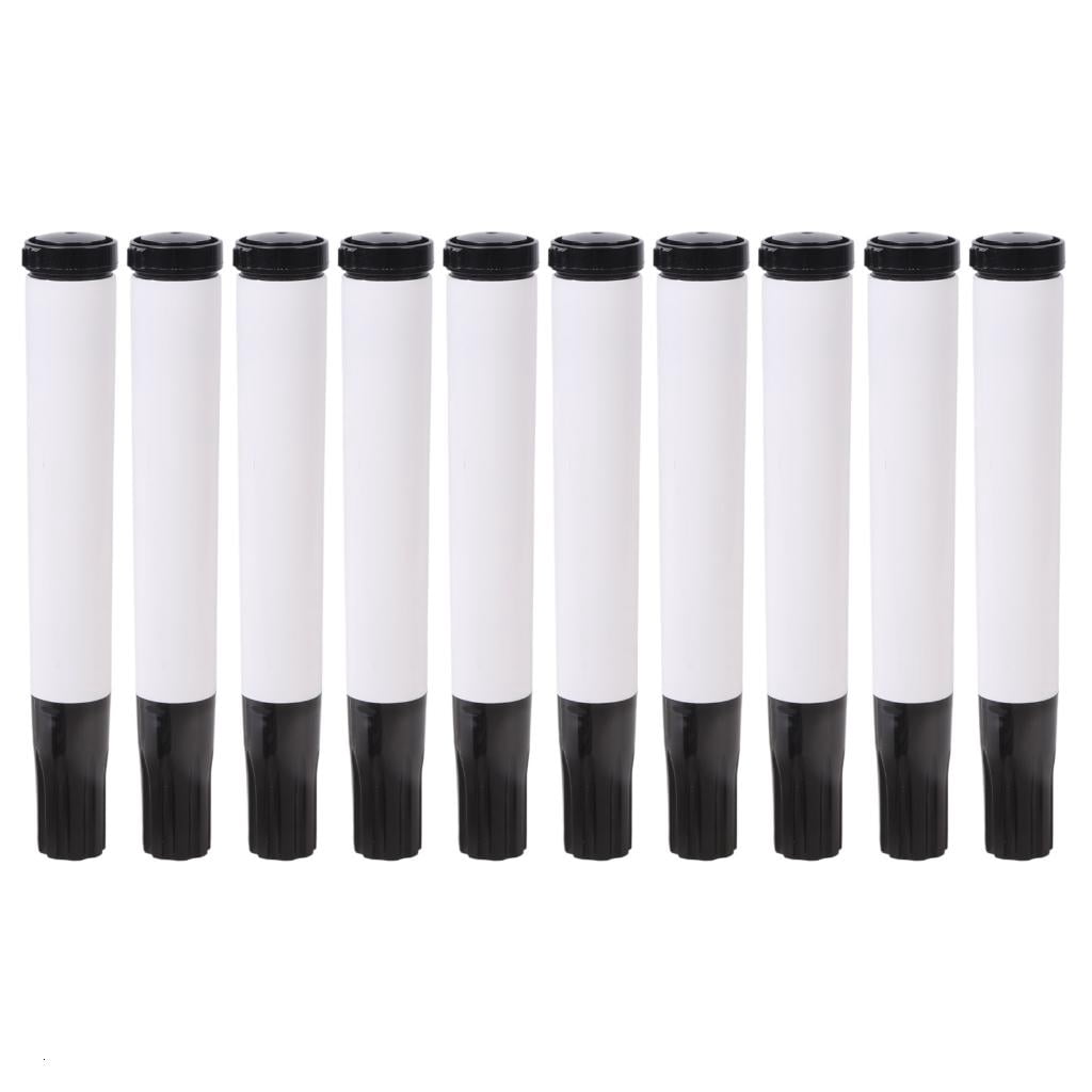 Ywmsfl 10Pcs Plastic Whiteboard Marker Pens Rod With Oversized Ink ...
