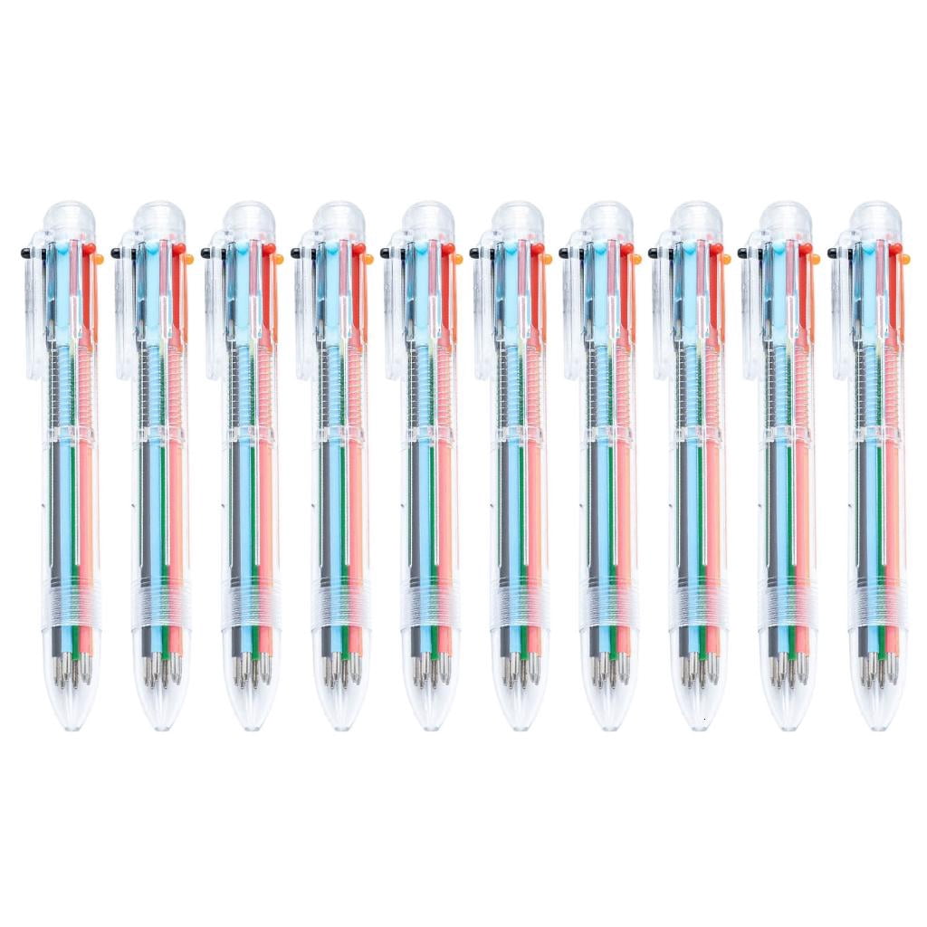 Ywmsfl 10Pcs Retractable Multicolored Pen 10 Color-in-1 Ballpoint Pen 1 ...