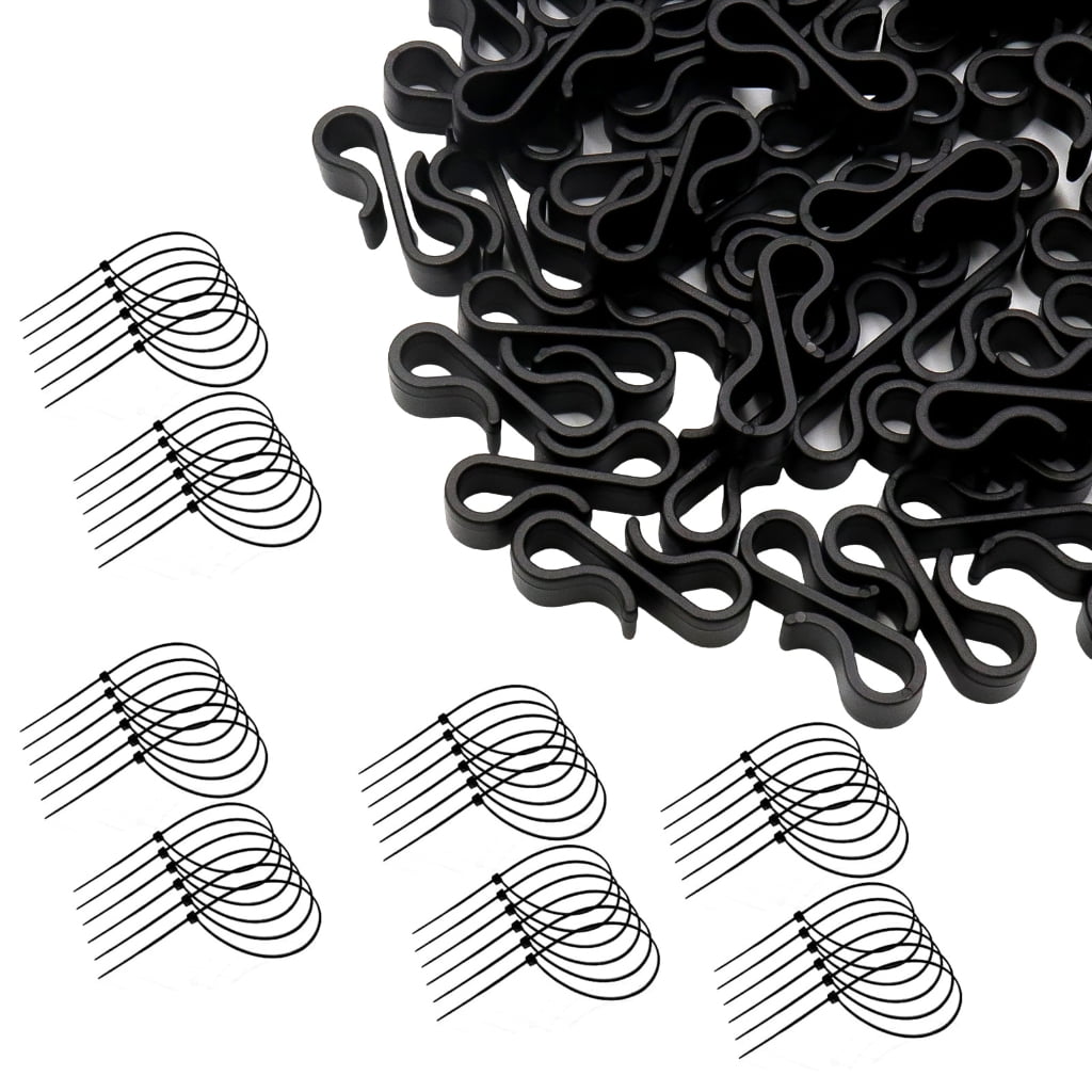 Ywmsfl 120 Pieces Plastic Gutter Clips for Organizing Outdoor Lights ...