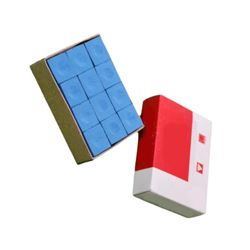 Ywmsfl 12Pcs Pool Cue Stick Chalk Snooker Easy Powder Billiard Cue Tip ...