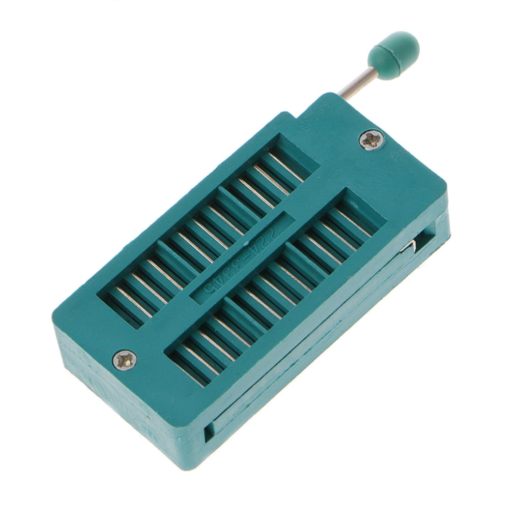 Ywmsfl 16 20 24 28 40 P Pin 2.54MM Green DIP Test ZIF IC Socket Welding ...