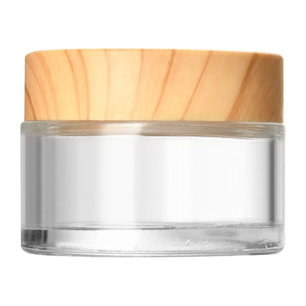 Ywmsfl 1PC Cosmetic Sample Empty Container Glass Round Small Jars with ...