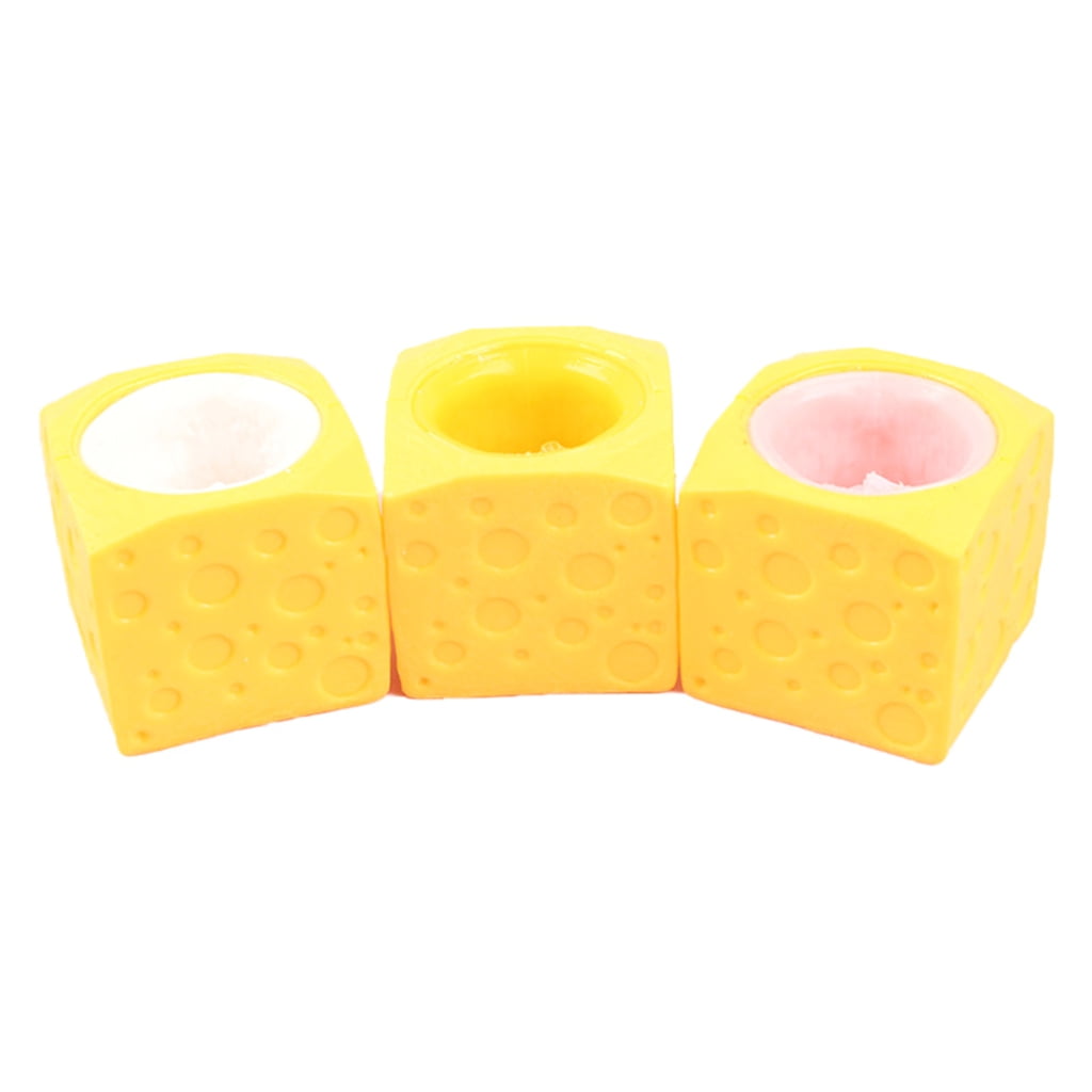 Ywmsfl 2'' Sensory Cheese Interactive Desk Figurine Photostudio Playset ...