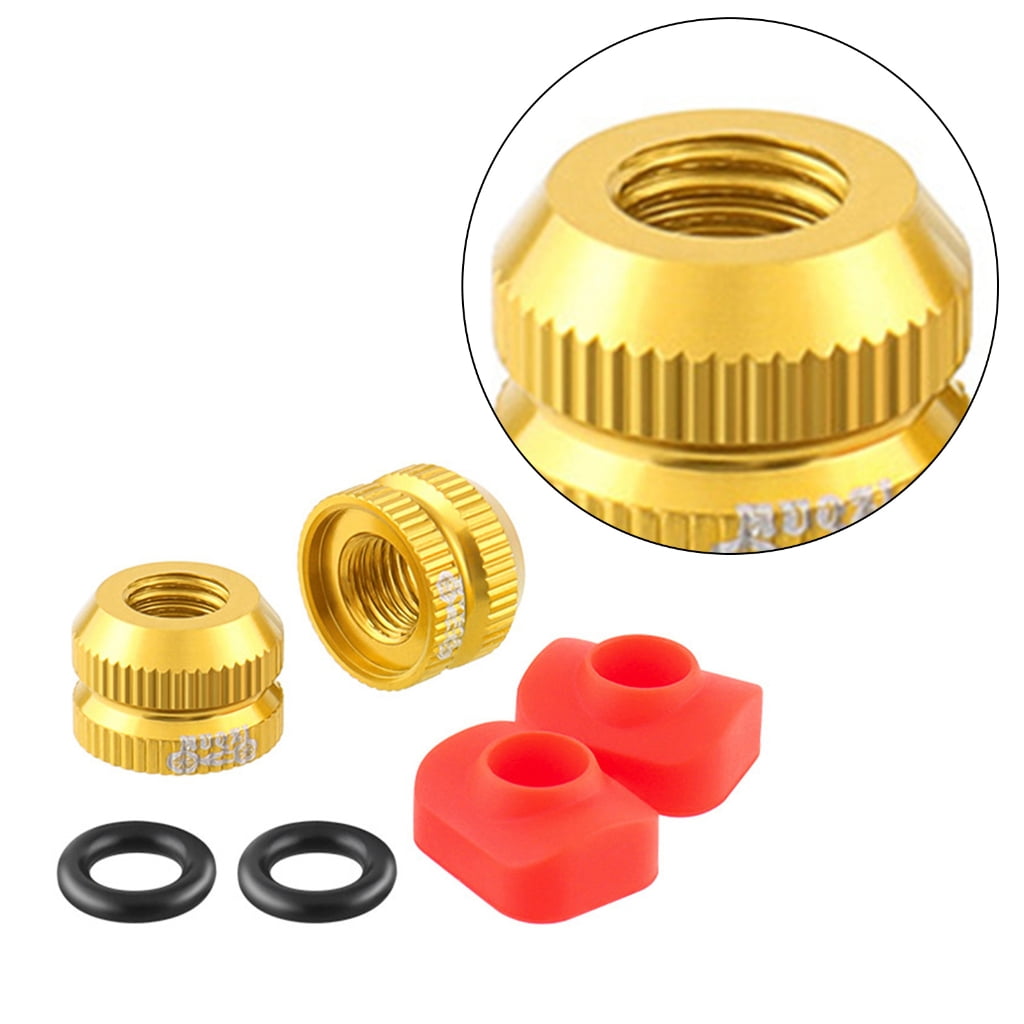 Ywmsfl 2Pcs Bicycles Vacuum Tire Valves Nut Lock Nut Bicyles Inner Tube ...