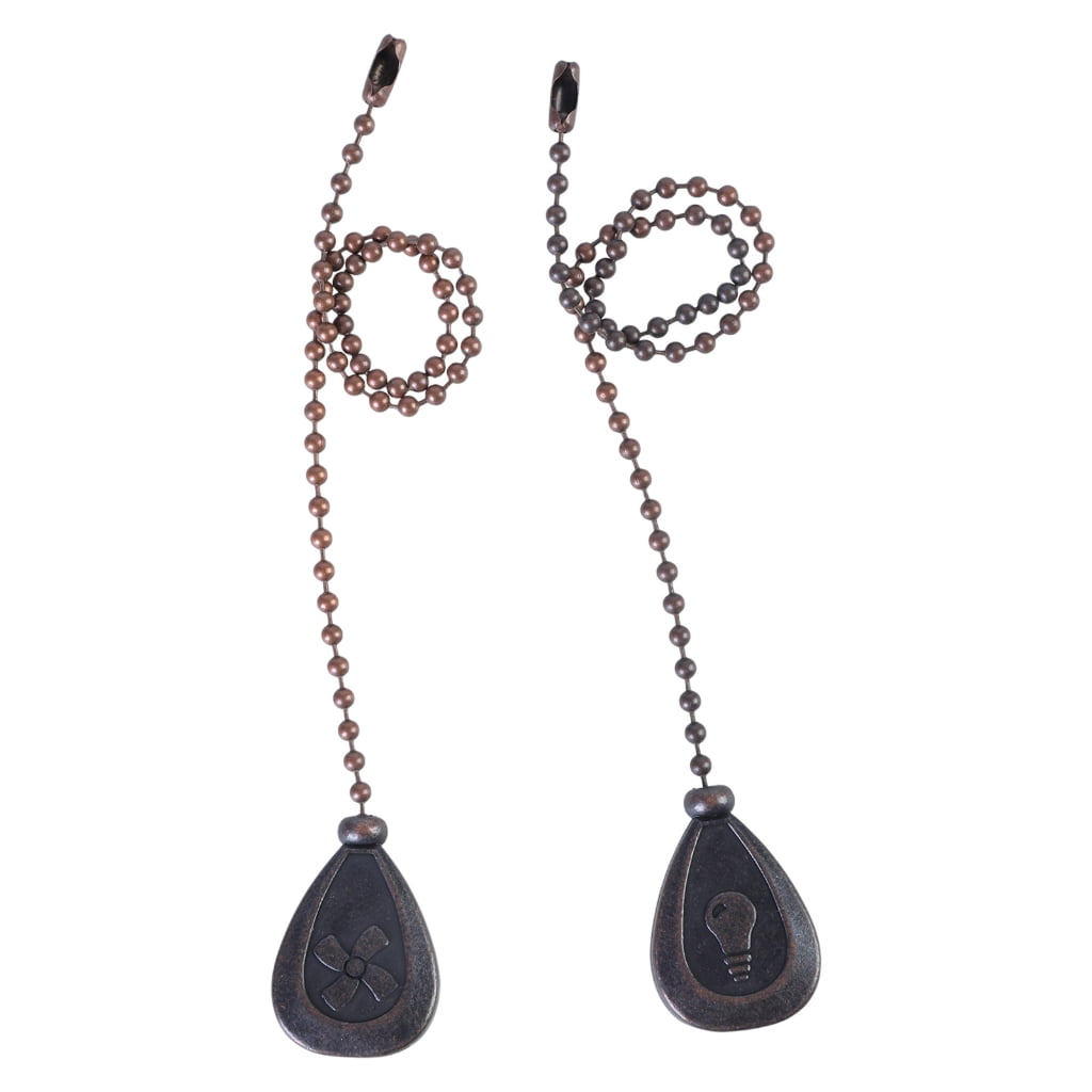 Ywmsfl 2pcs Ceiling Fan Pull Chain set Light & Fan Extensions with Easy ...