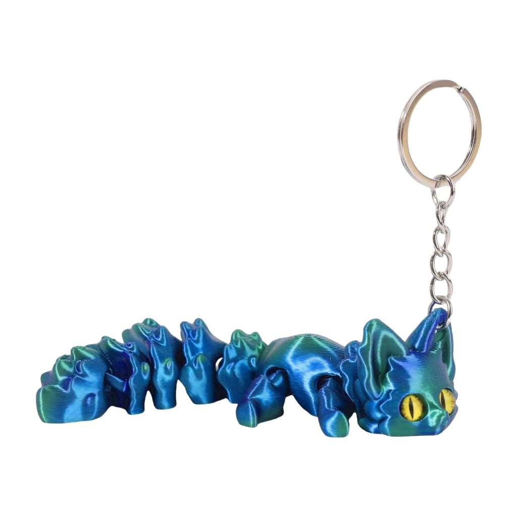 Ywmsfl 3D Printed Foxes Keychain Pendant Decorative Bag Charm Keyring ...