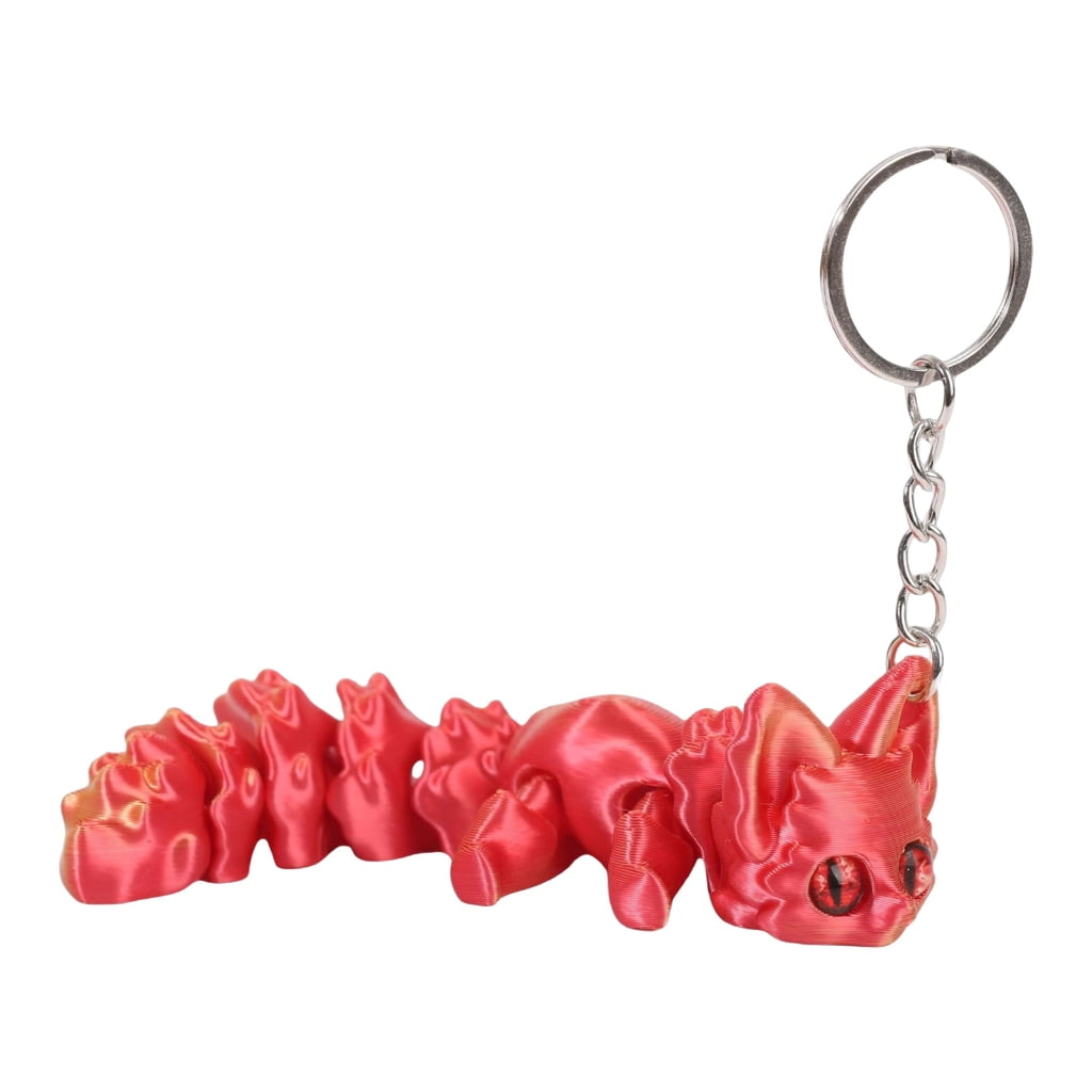 Ywmsfl 3D Printed Foxes Keychain Pendant Decorative Bag Charm Keyring ...