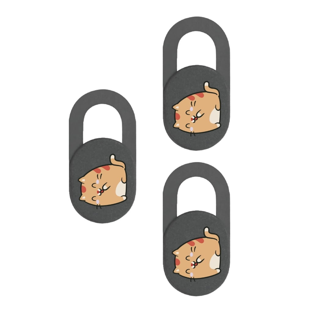 Ywmsfl 3pcs Cartoon Kitten Camera Cover Webcam Cover Slide Universal ...