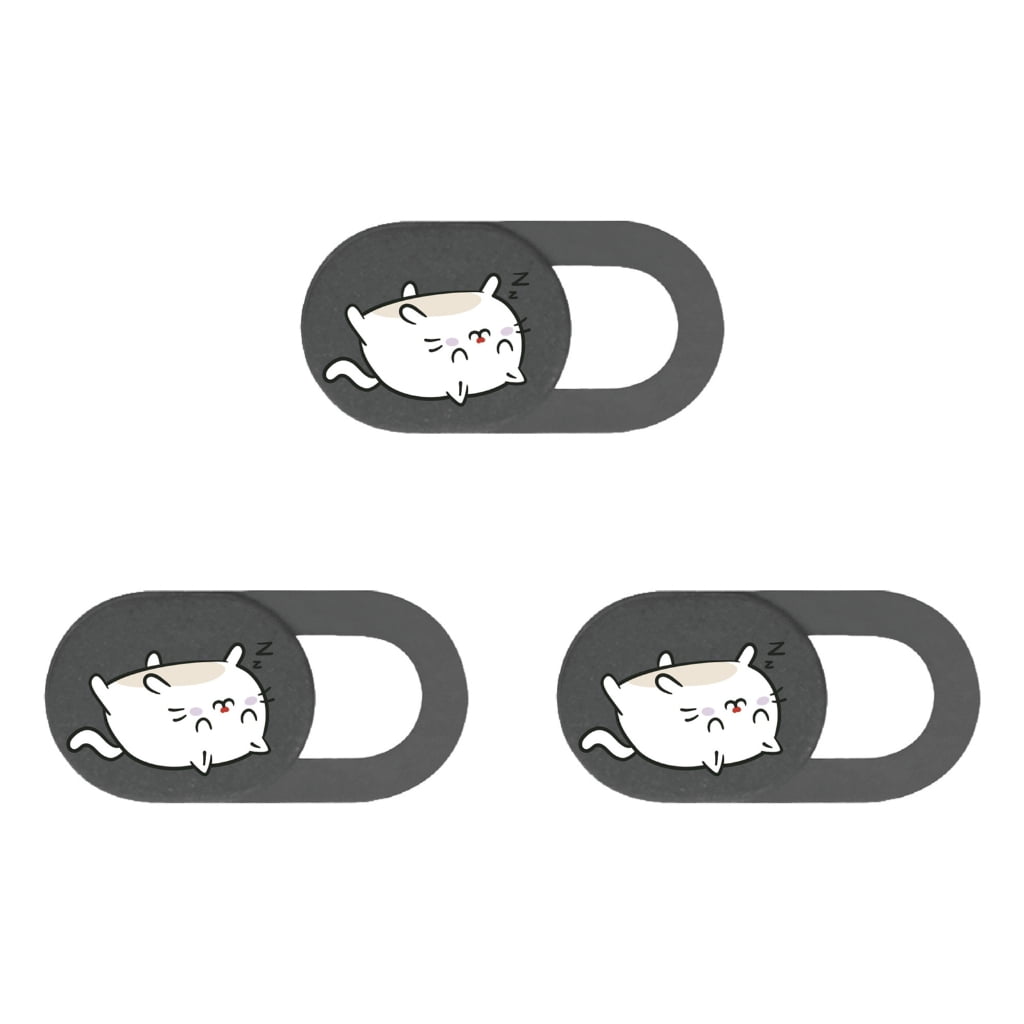 Ywmsfl 3pcs Cartoon Kitten Camera Cover Webcam Cover Slide Universal ...