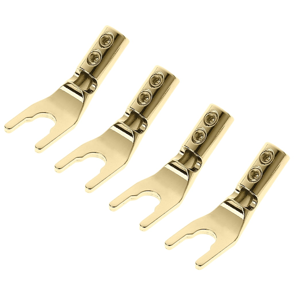 Ywmsfl 4PCS "U""Y" Shaped Screw Fork Connectors Banana Plugs & Video ...