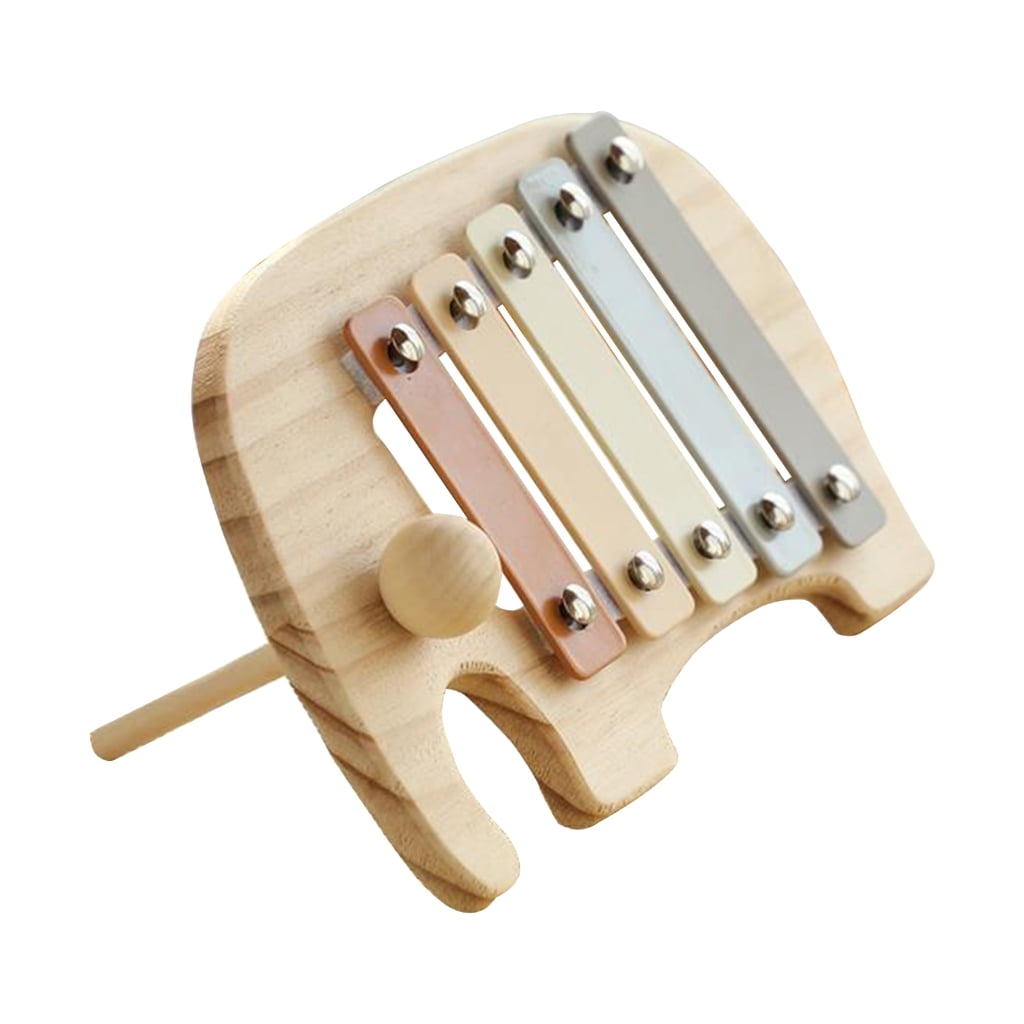 Ywmsfl 5 Note Wood Xylophone with Mallet Coordination Hand Knock Piano ...