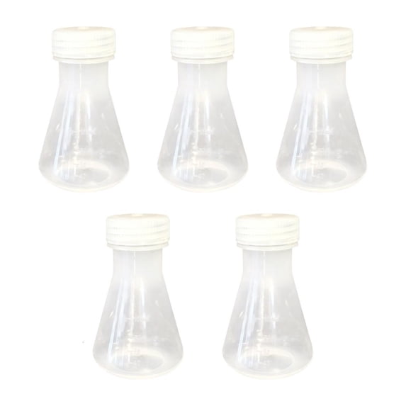 Ywmsfl 5Pcs Graduated Laboratory Flasks with Leakproof Lid Clear ...