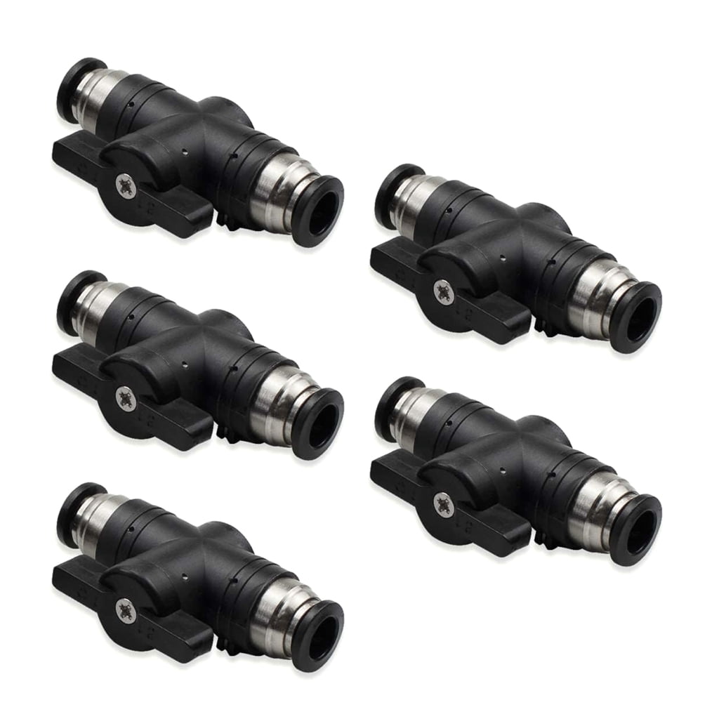 Ywmsfl 5pcs Air Flows Control Valves Air Hoses Fitting Straight Quick ...