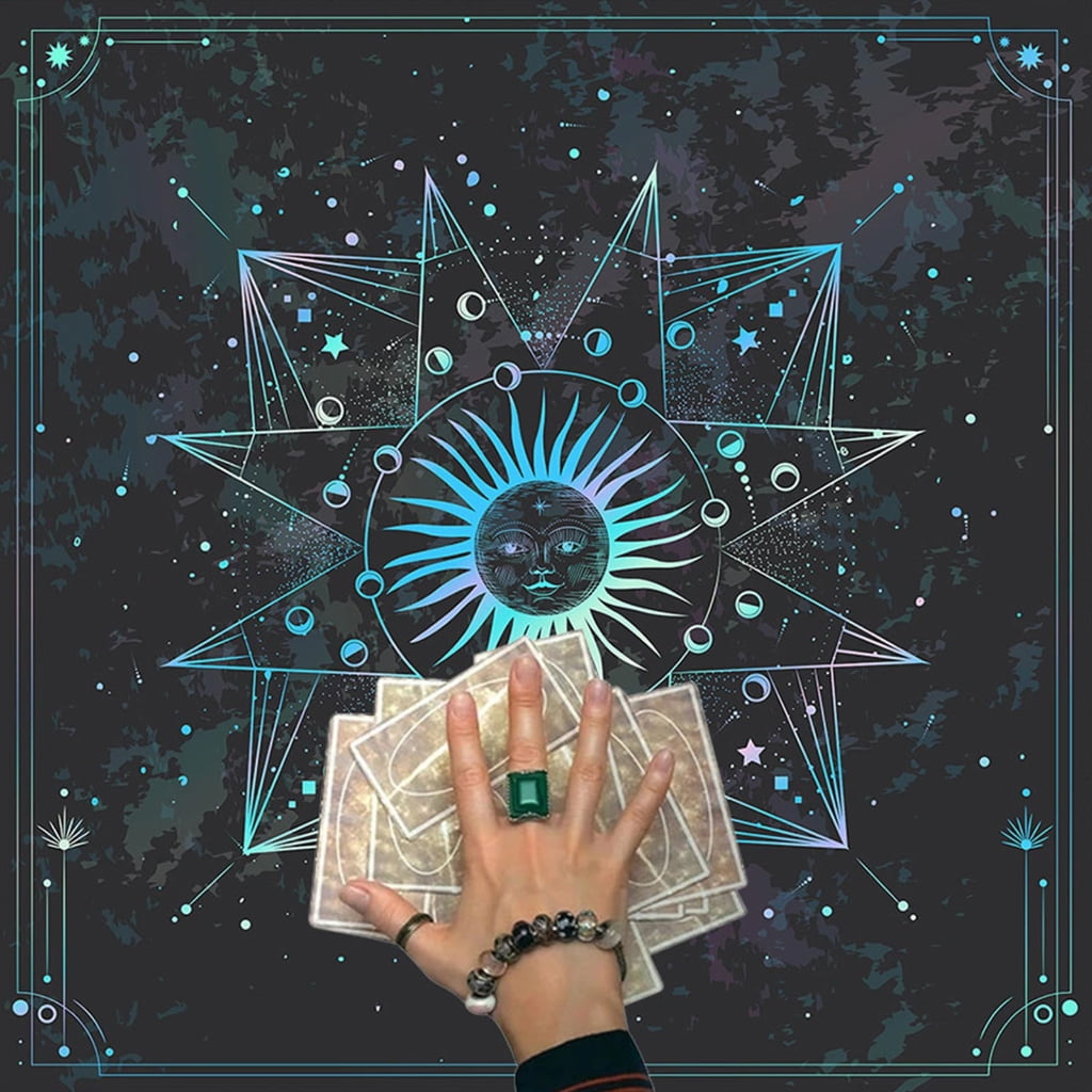 Ywmsfl 60x60cm Tarots Table Altar Cloth Metaphysical Board Game Mat Pendulum Divinations Altar ...