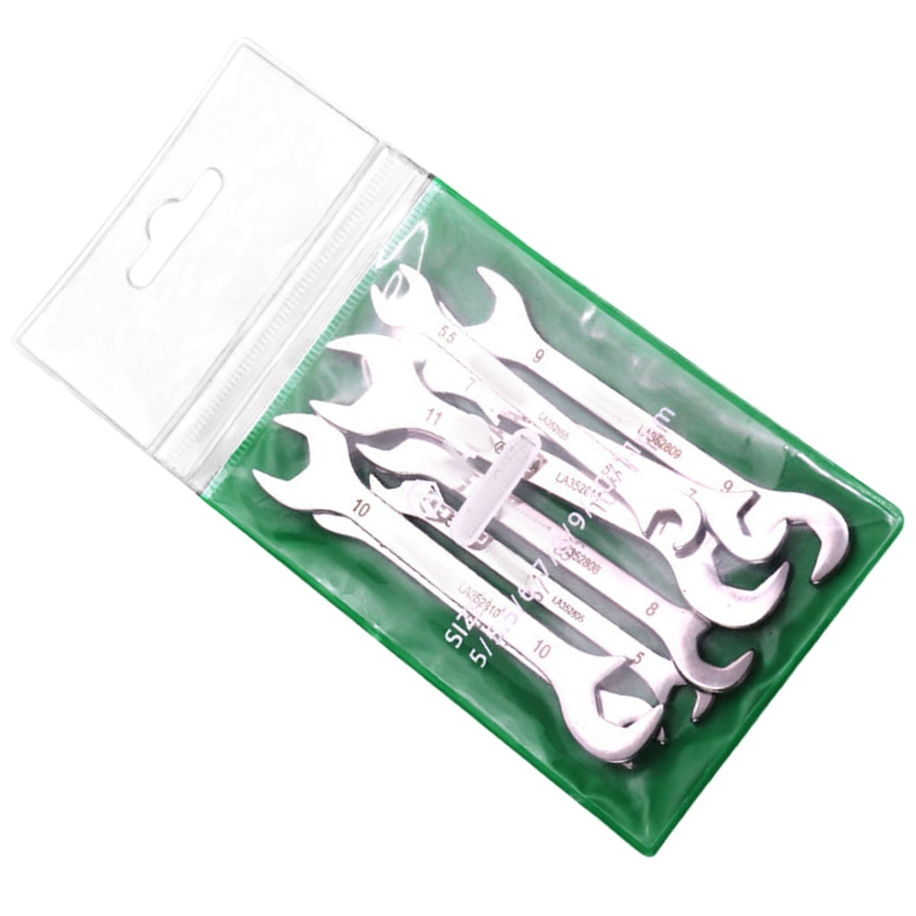Ywmsfl 8/10 Piece Portable Slim Open End Wrench Set for Quick Repairs ...
