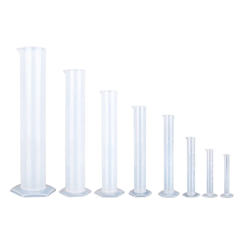 Ywmsfl 8 Pcs/Set 10-2000ml Graduated Cylinder with Hexagonal Base 2 ...