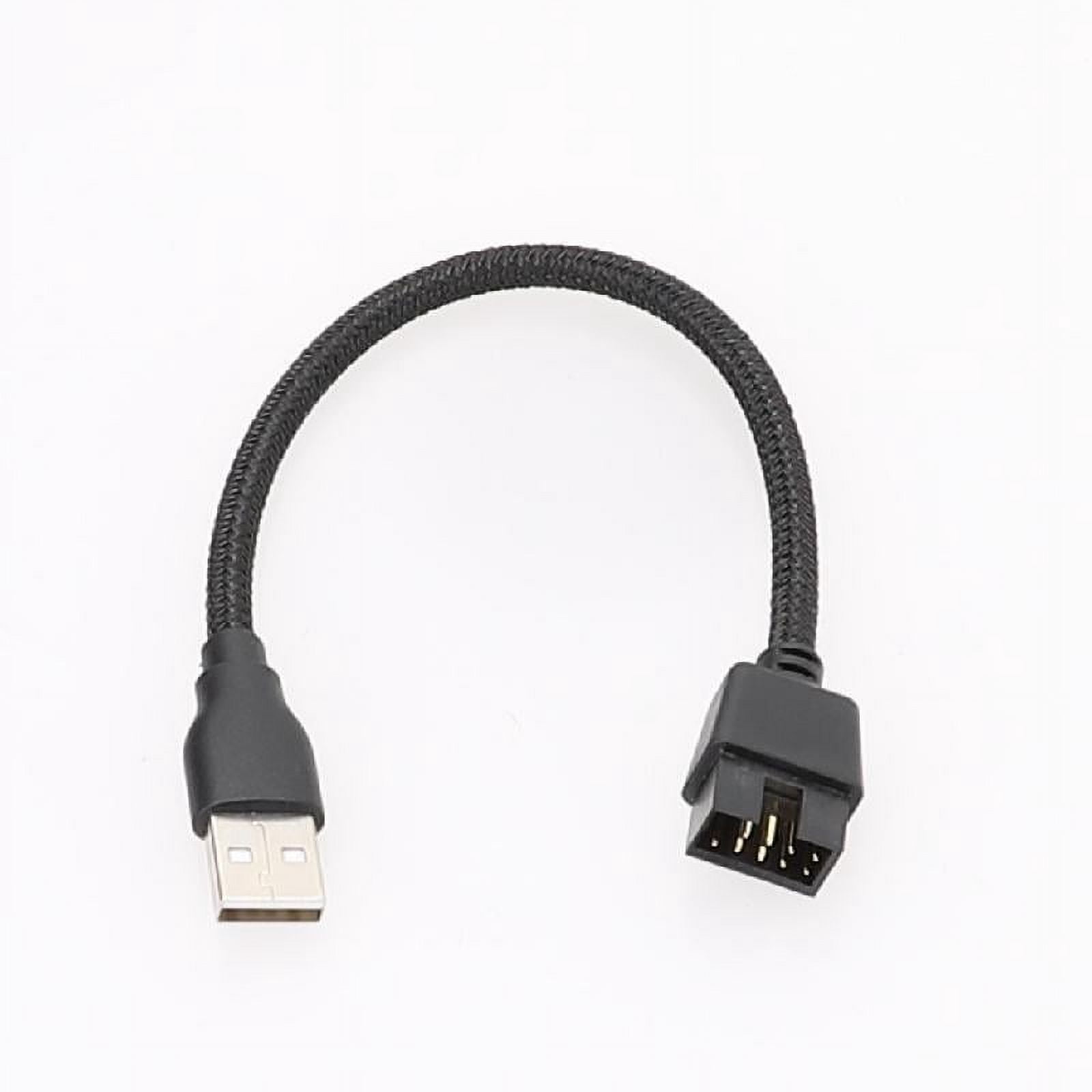 Ywmsfl 9 Pin Male to USB A Male PC Mainboard Extension Cable and ...