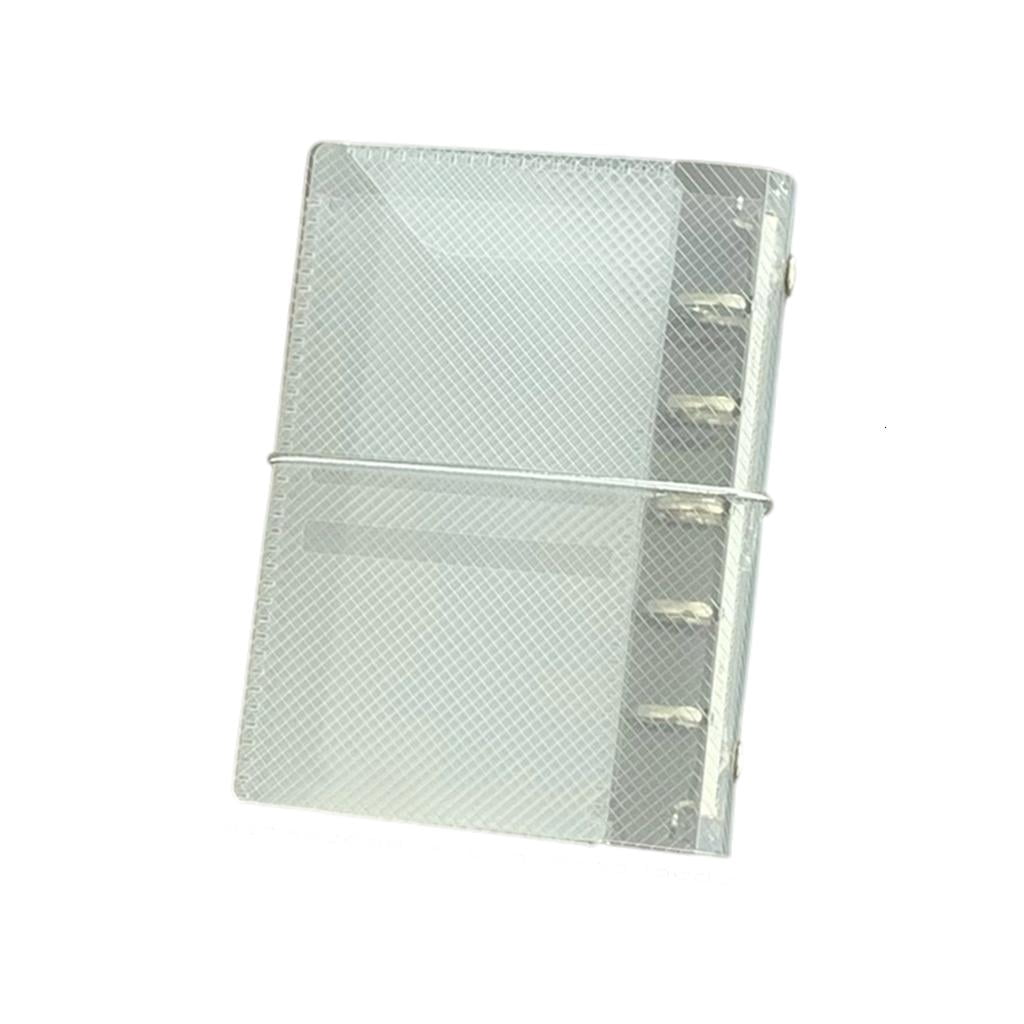 Ywmsfl A6/A7 Clear Notebook Cover Binders Folder Three Fold Flip ...