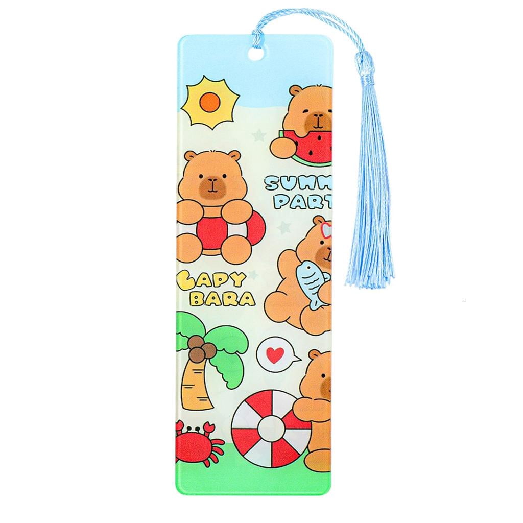 Ywmsfl Acrylic Bookmarks Reading Bookmarks Cartoon Capybara Book ...