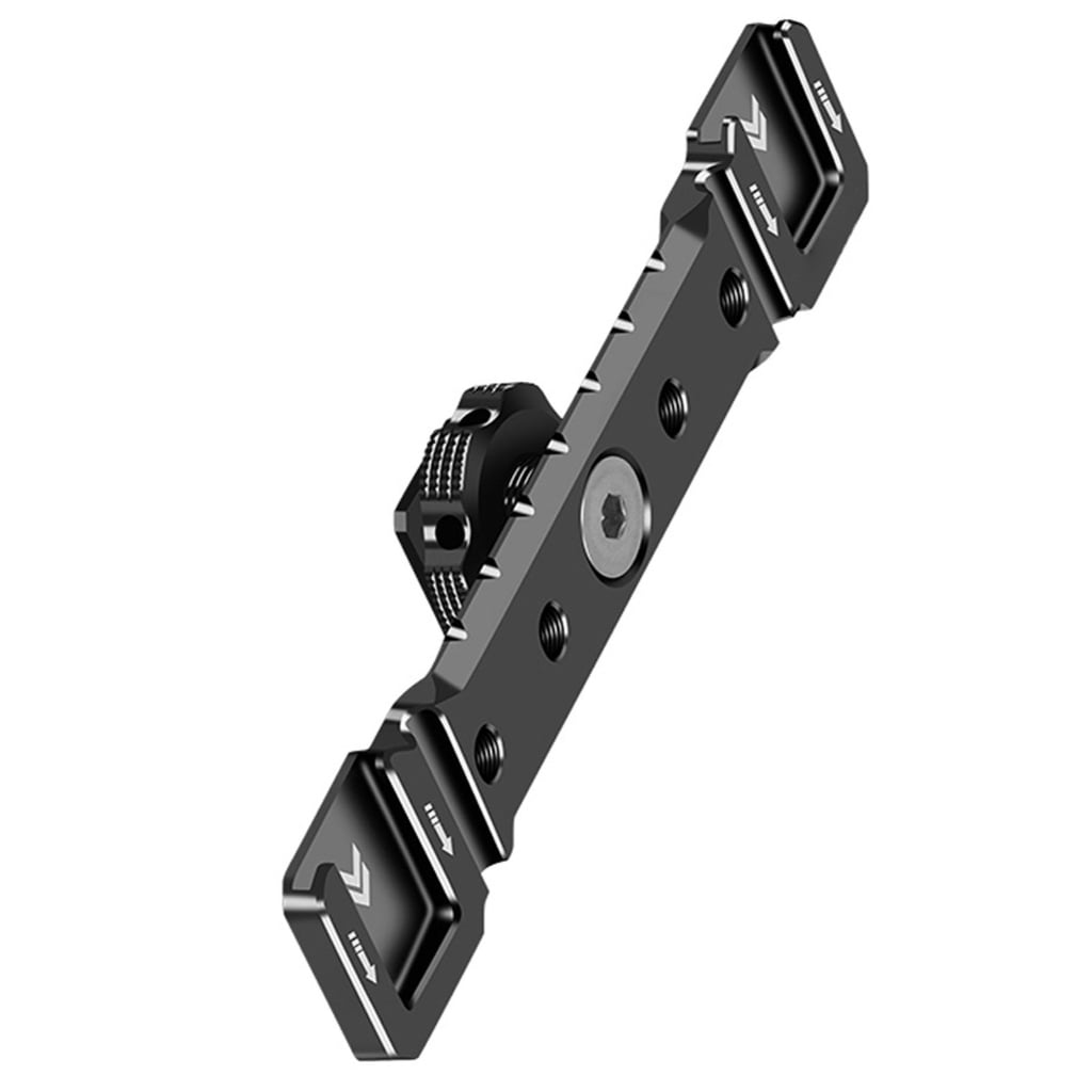 Ywmsfl Aluminum Cold Shoe Mount Bracket Plate Adapter Double Hot Shoe ...