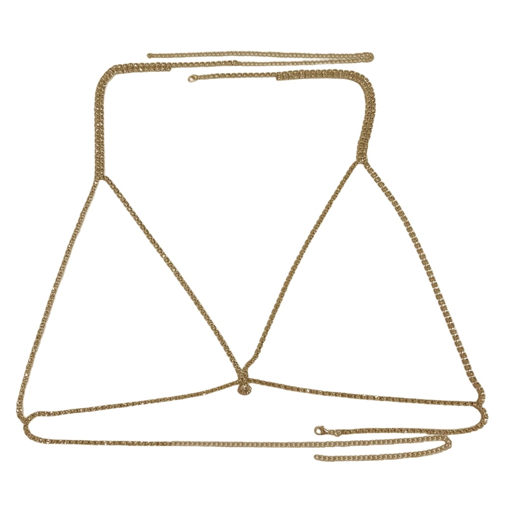 Ywmsfl Bikinis BraChain Rhinestone braChain Chest Chain Necklace Chest ...