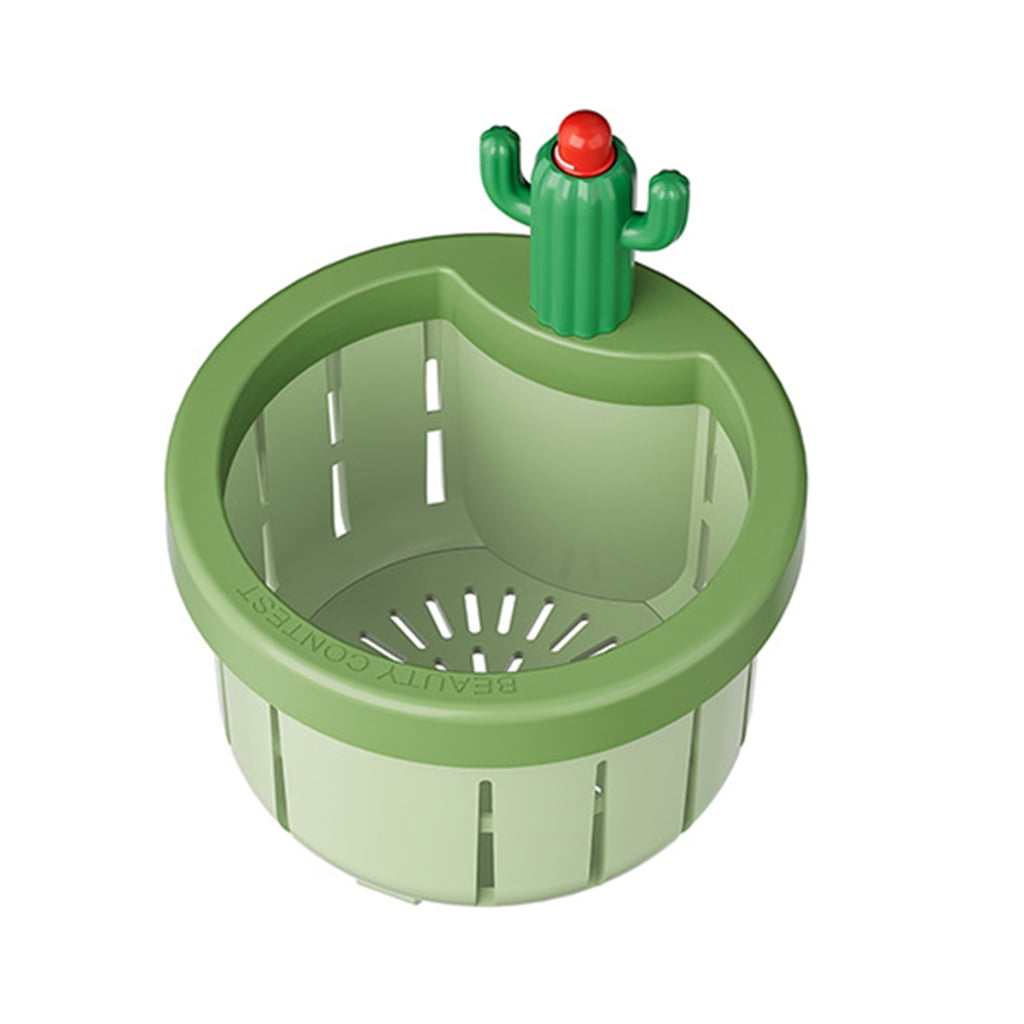 Ywmsfl Cactus Kitchen Strainer Auto Dumping Sink Filter ABS Basket with ...