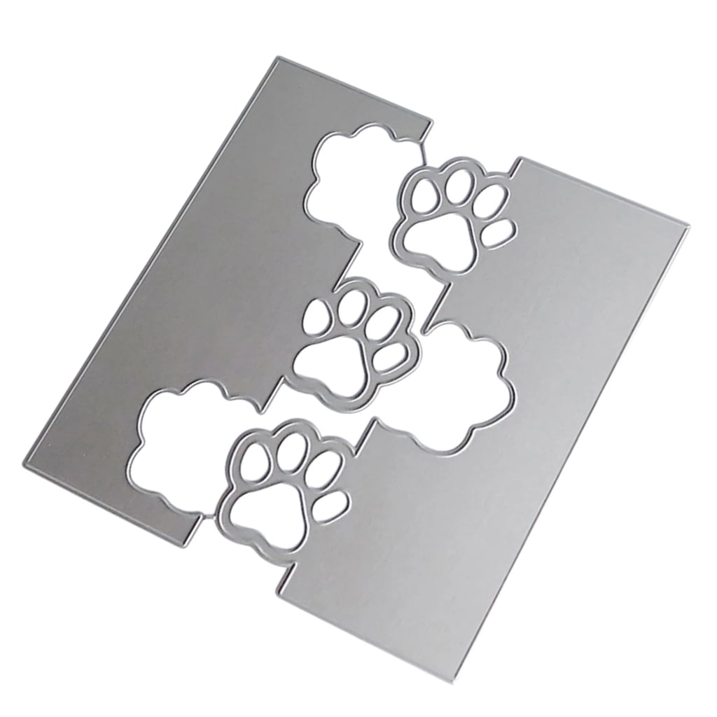 Ywmsfl Carbon Steel Cutting Dies Paws Print Die Cuts Templates Molds ...