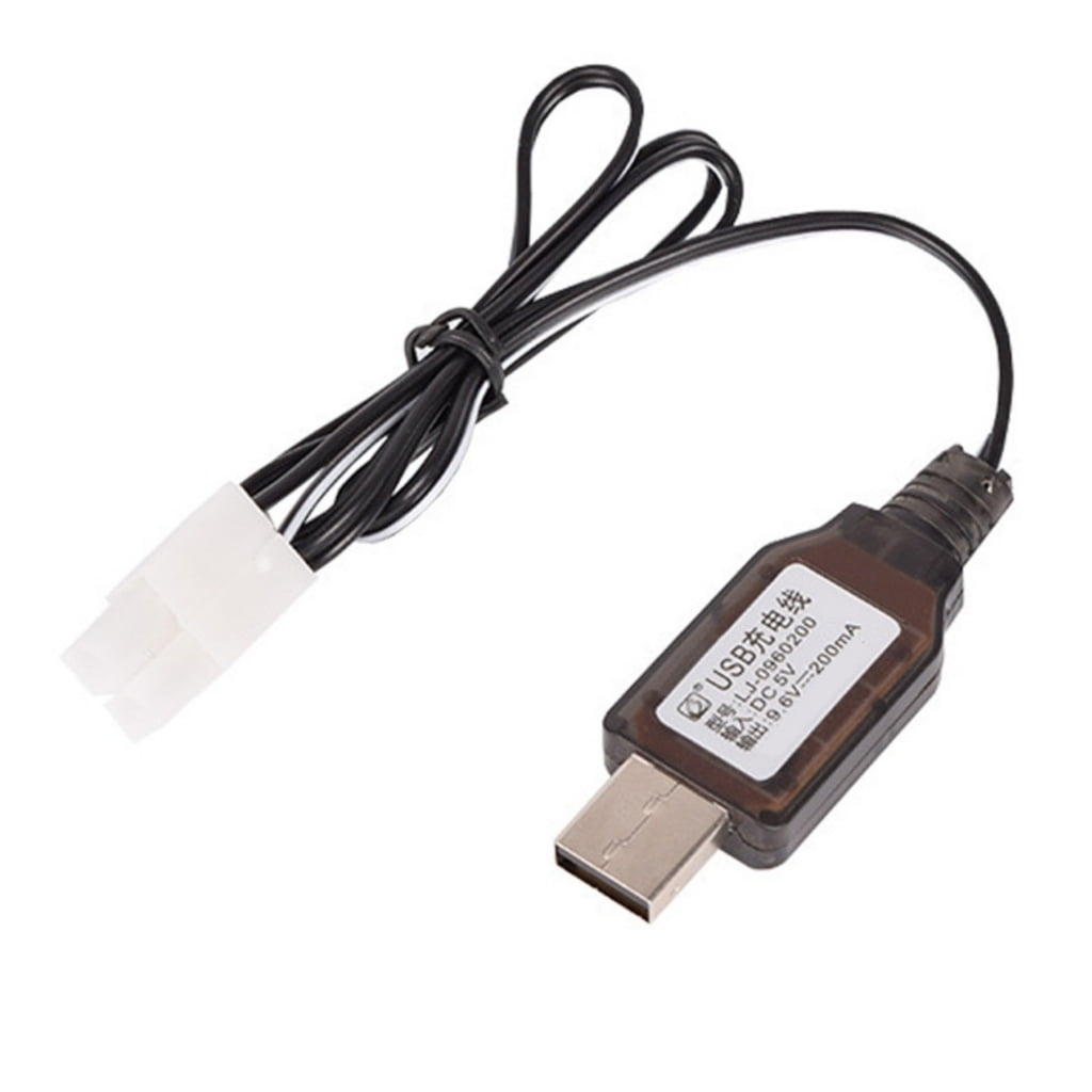 Ywmsfl Compactly 9.6V NiMH NiCD Battery USB Charging Cable L6.2-2P USB Charging Cable for Remote ...