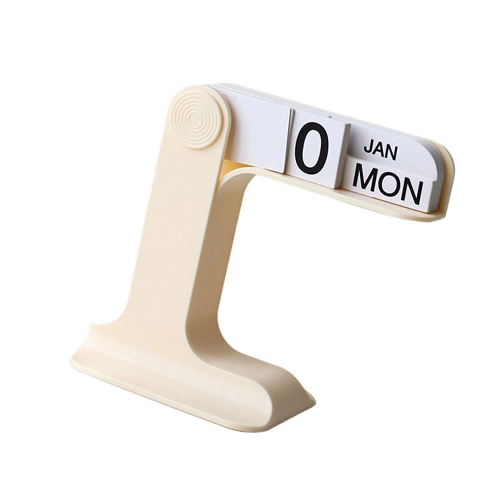 Ywmsfl Desk Permanent Calendar Flipping Permanent Calendar with Dates ...