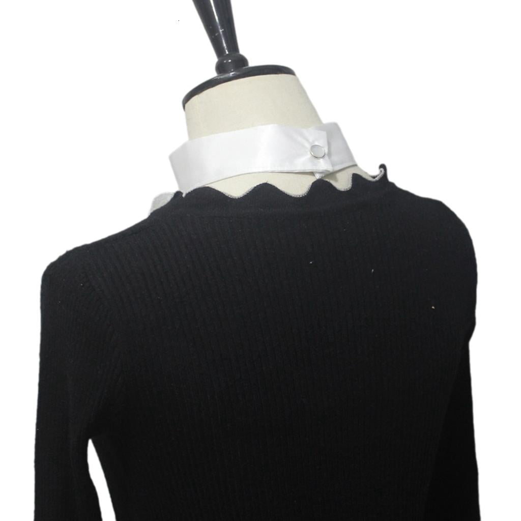 Ywmsfl Detachable Ruffled Lace False Collar Victorians Colonial Jabot ...