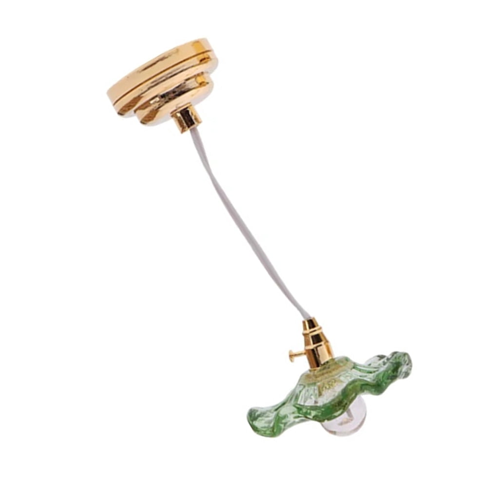 Ywmsfl Elegant Chandelier Ceiling Lamp Miniature Furniture Model Dolls ...