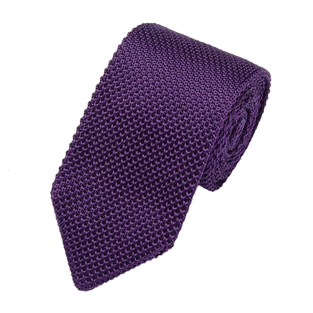 Ywmsfl Elegant Color Necktie Polyester Fabric Knitted Tie for Business ...