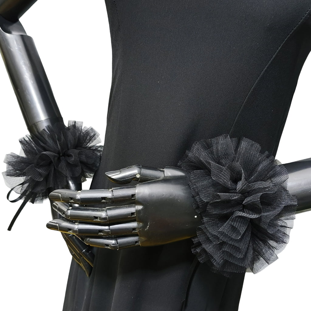 Ywmsfl Elegant Mesh Neck Ruff and Wrist Cuffs for Historical Event and ...