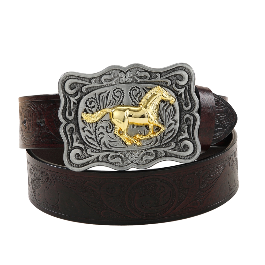 Ywmsfl Embossed Knight Belts Decor Knight PU Leathers Belt for Men ...