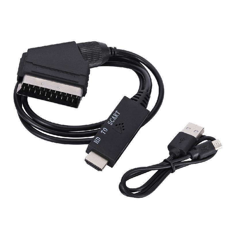 Ywmsfl Flexible to Scart Adapter Converter Scart Outputs Video Adapter ...